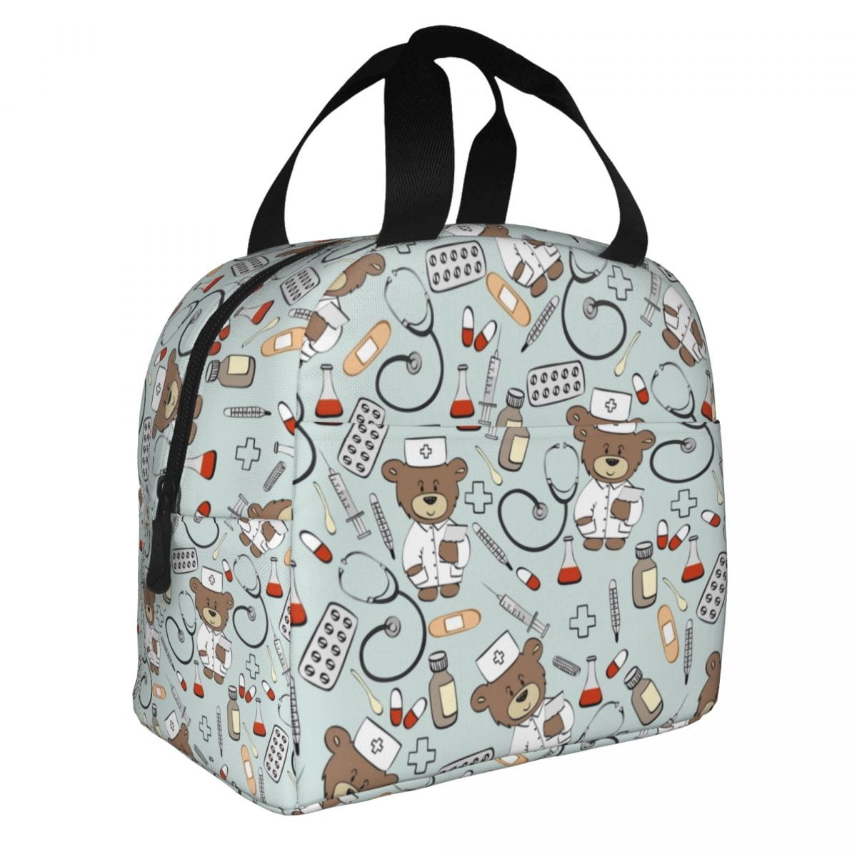Nursing Nurse Insulated Lunch Tote Bag for Women Portable Thermal ...