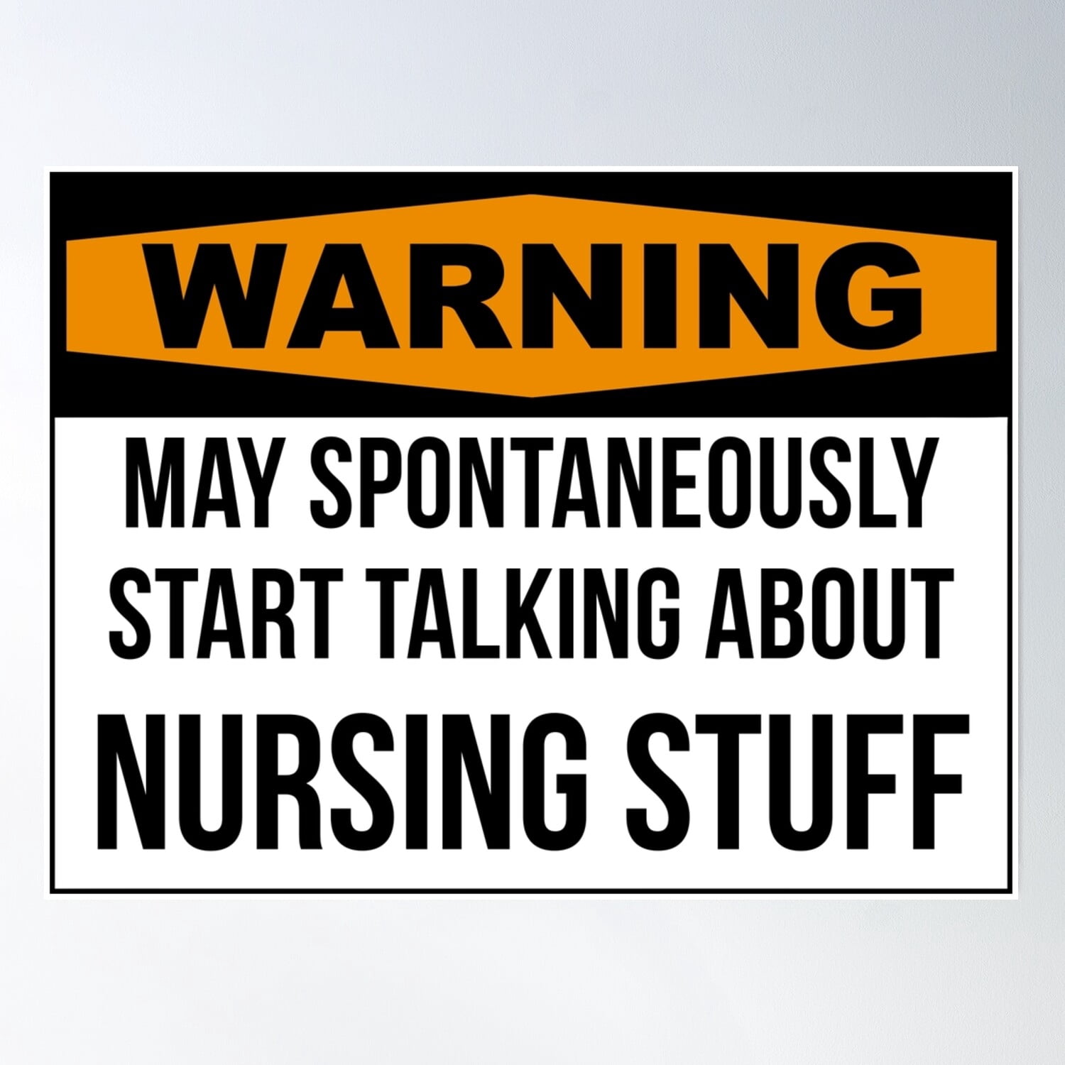 Nursing Poster Wall Art, Modern Wall Decor, 12x18 UNFRAMED - Walmart.com