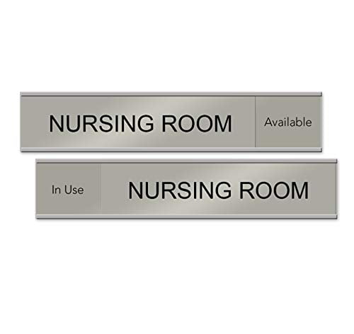 Nursing Room Slider Nameplate and Sign (Silver, 10 x 2) - Walmart.com