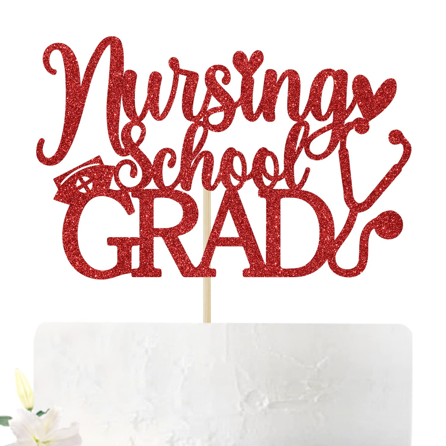 Nursing School Grad Cake Topper, Congrats RST1 Nurse/BSN/RN Cake Decor ...