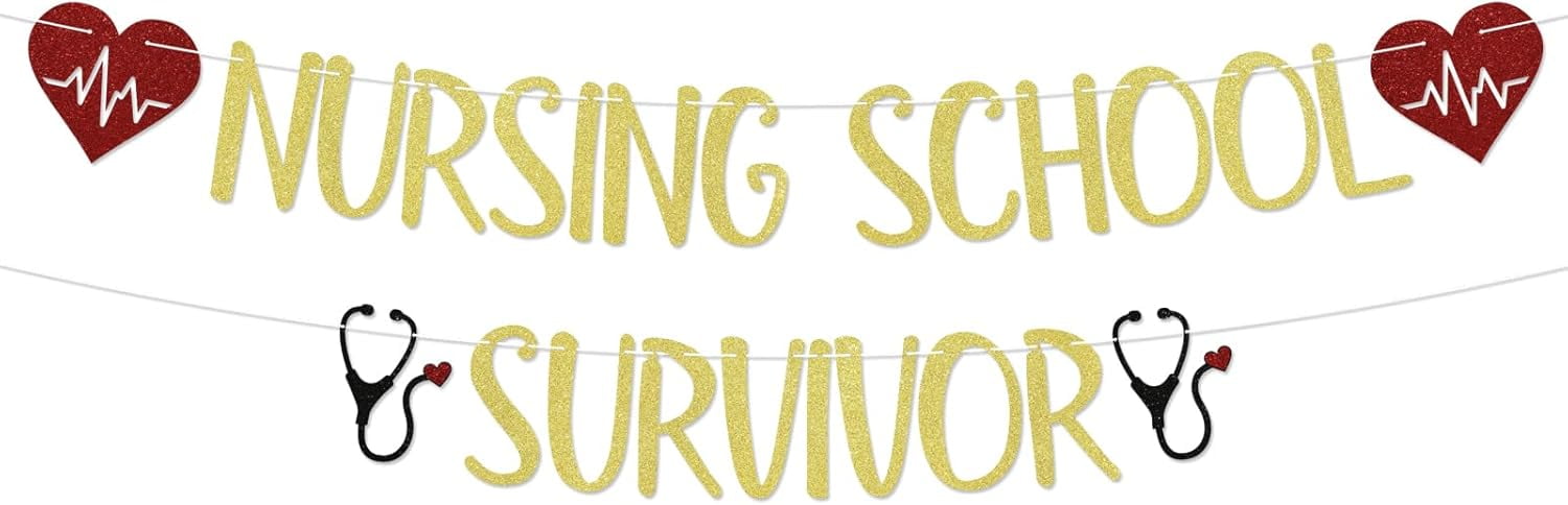 Nursing School Survivor Banner - Congrats BSN/RN Banner, 2025 Congrats ...