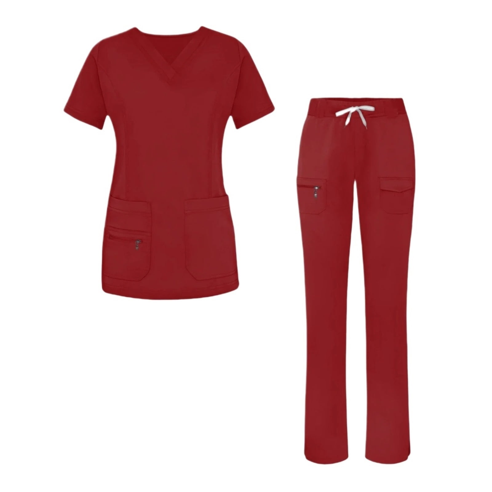 Nursing Scrub Set Washable Soft Medical Uniform Nurse Scrubs for ...