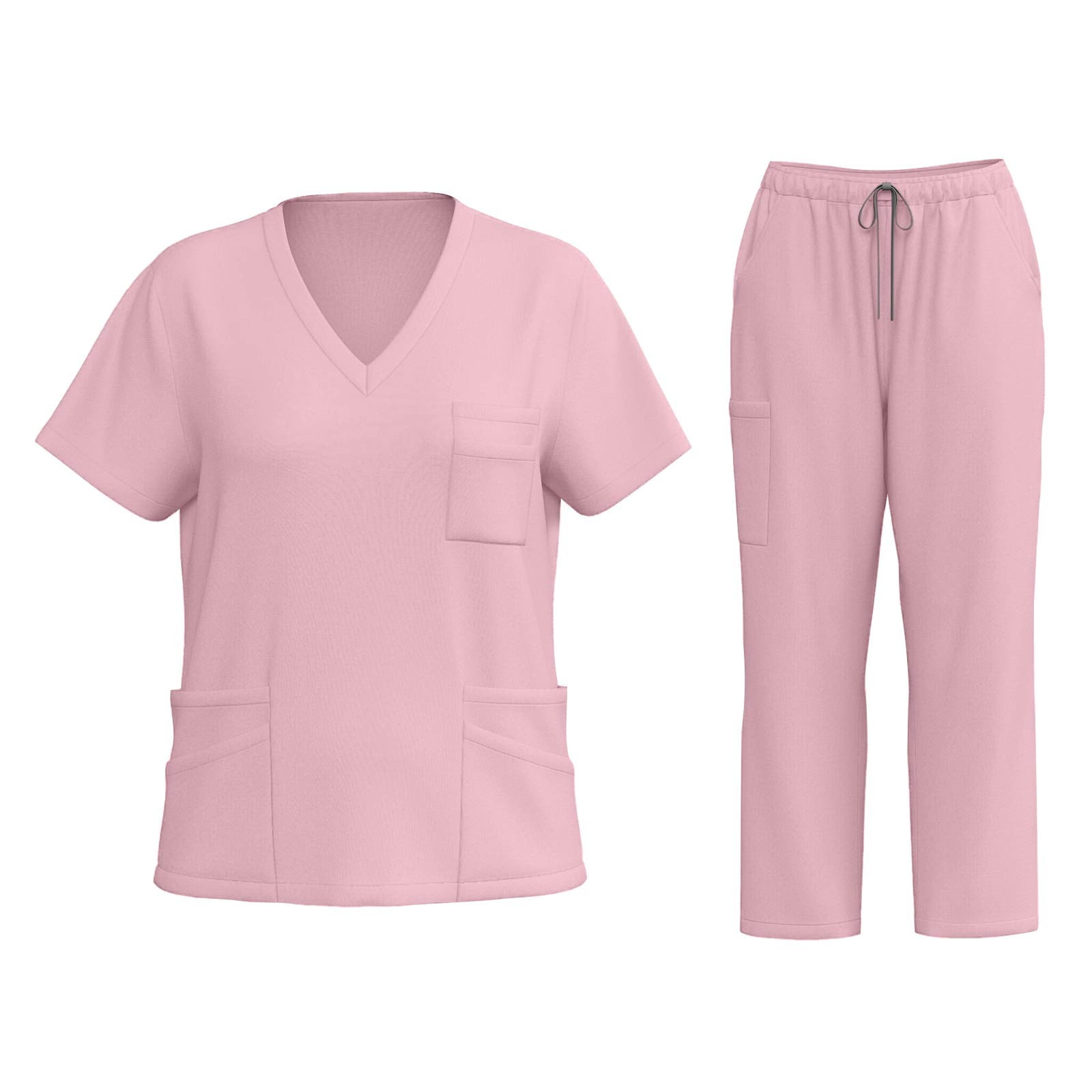 Nursing Scrub Sets for Women 2025 Trendy Working Uniform Women Scrubs ...