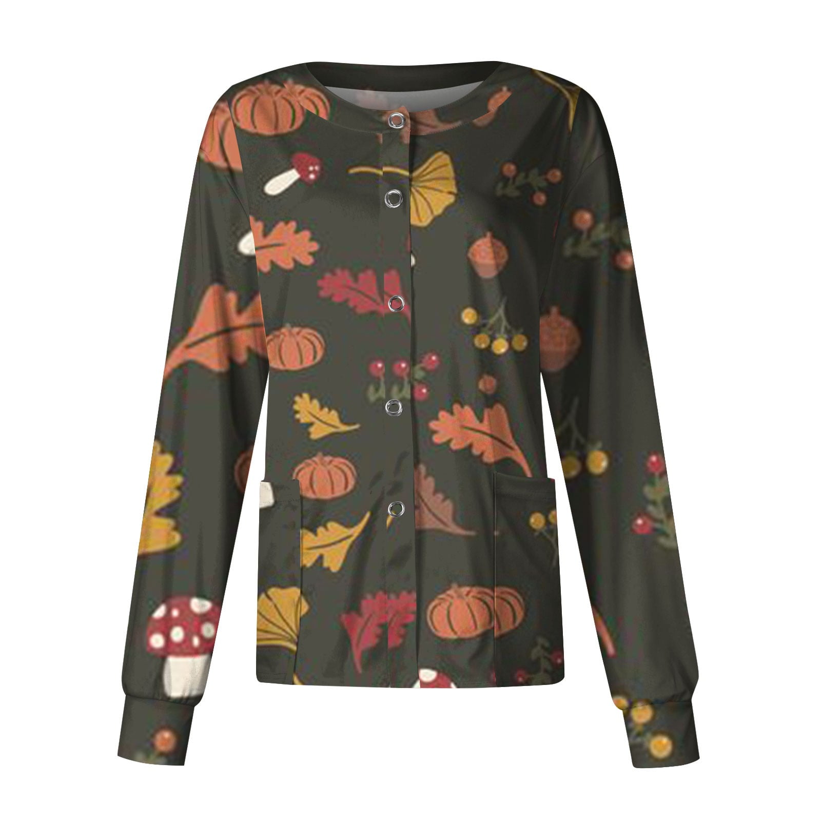 Nursing Scrubs Nurse Uniforms Long Sleeve Scrub Tops Women Nursing Tops ...