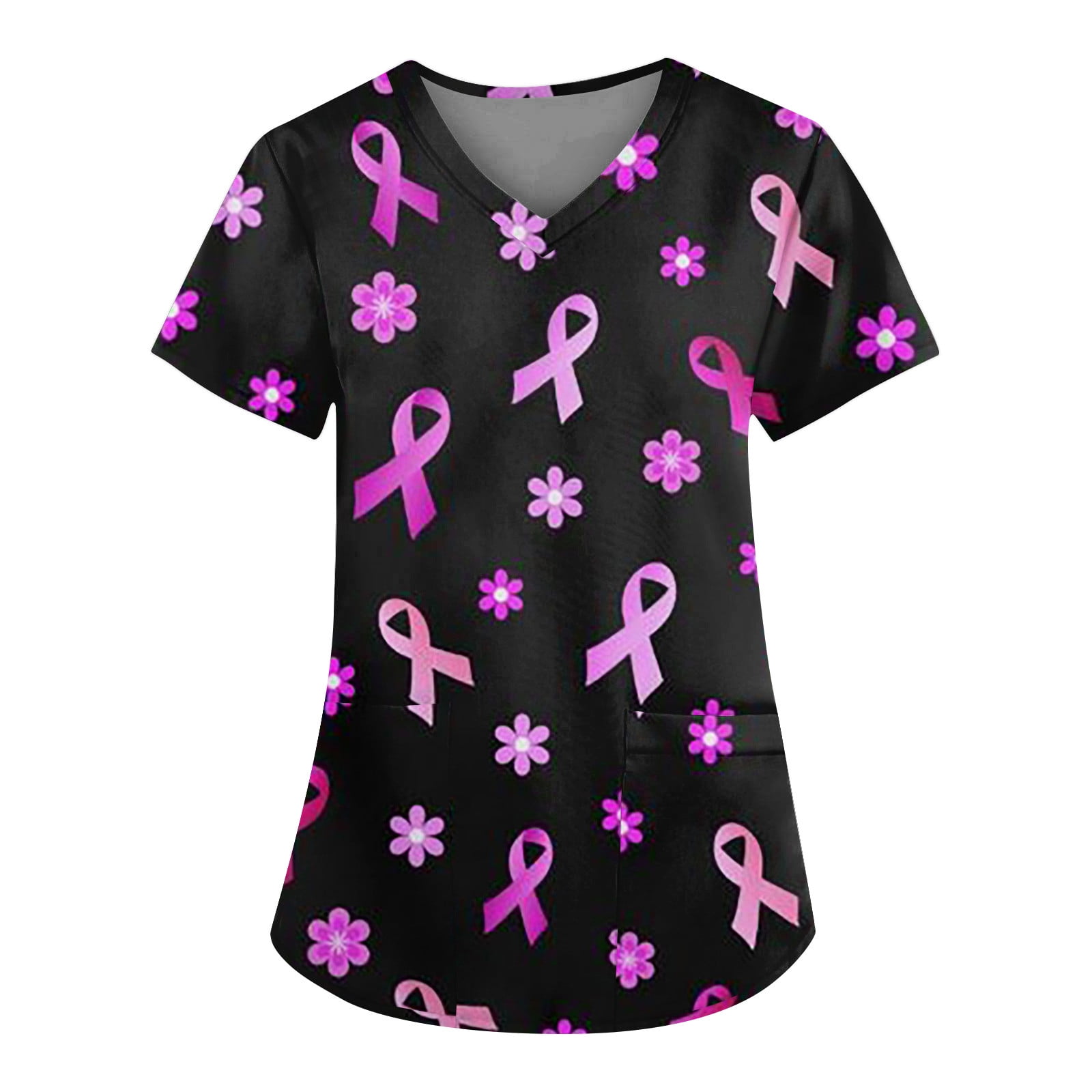 Nursing Scrubs Short Sleeve Work Pretty Scrub Women Spring Oversized ...