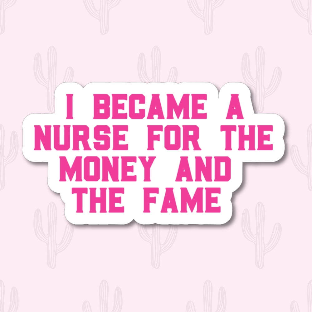 Nursing Sticker Funny, Nurse Stickers For Laptop, Nursing Sticker For ...