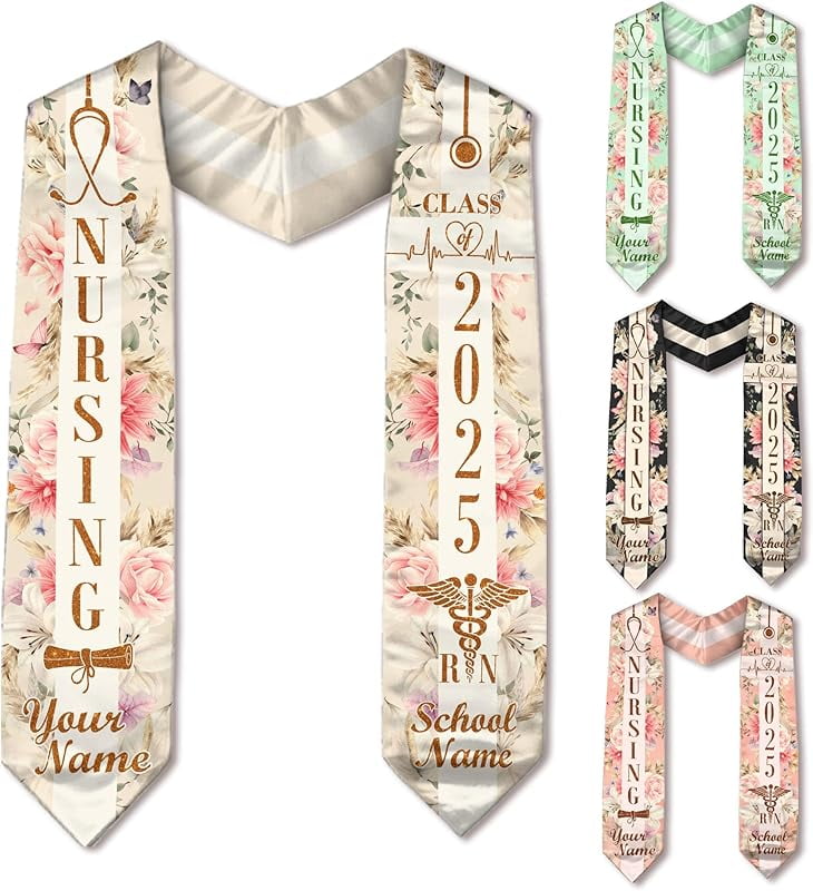 Nursing Stole 2025, Nursing Graduation Stole, RN Stole Nursing Stole ...