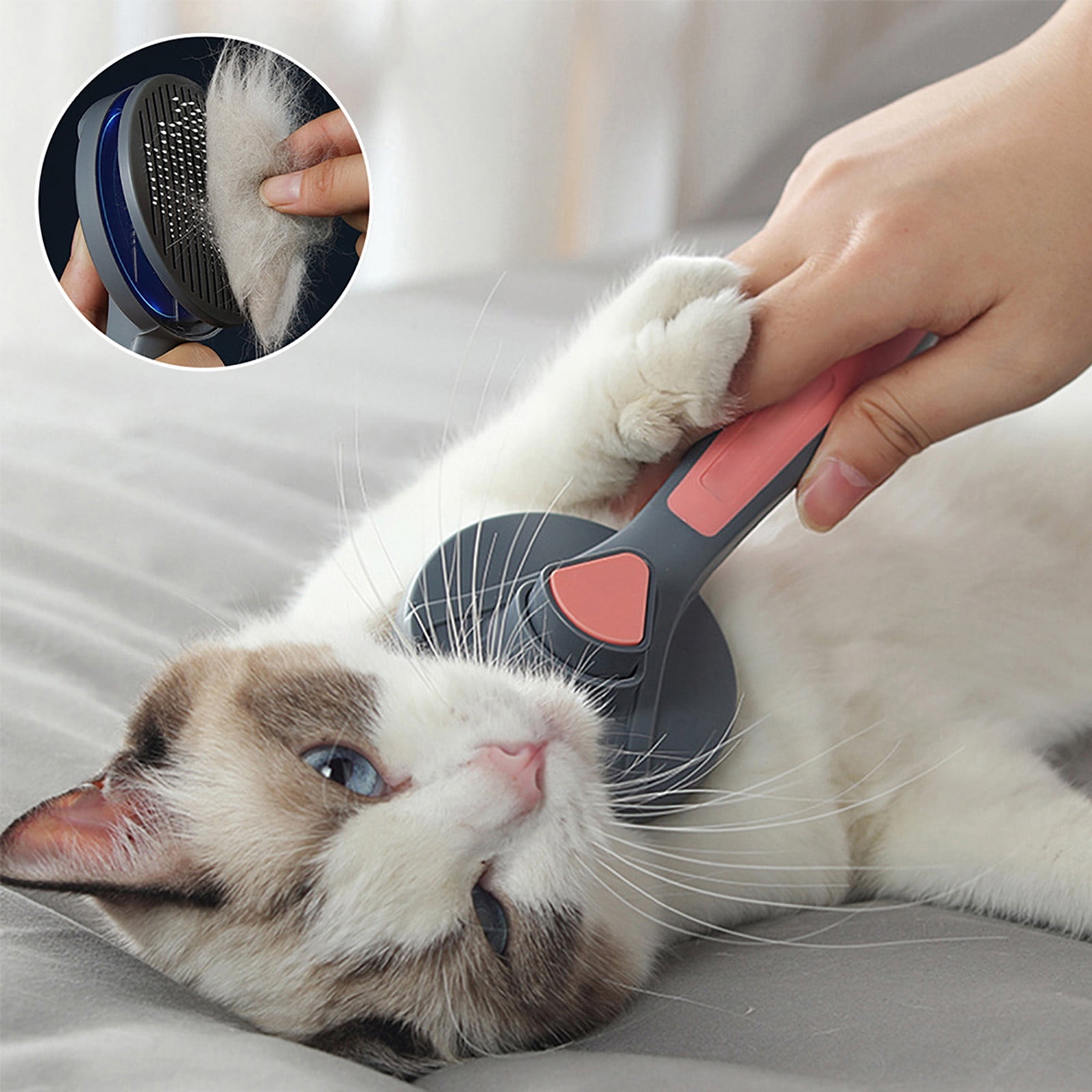 Nursing Supplies Self-Cleaning Slicker Brush For Dogs And Cats Pet ...