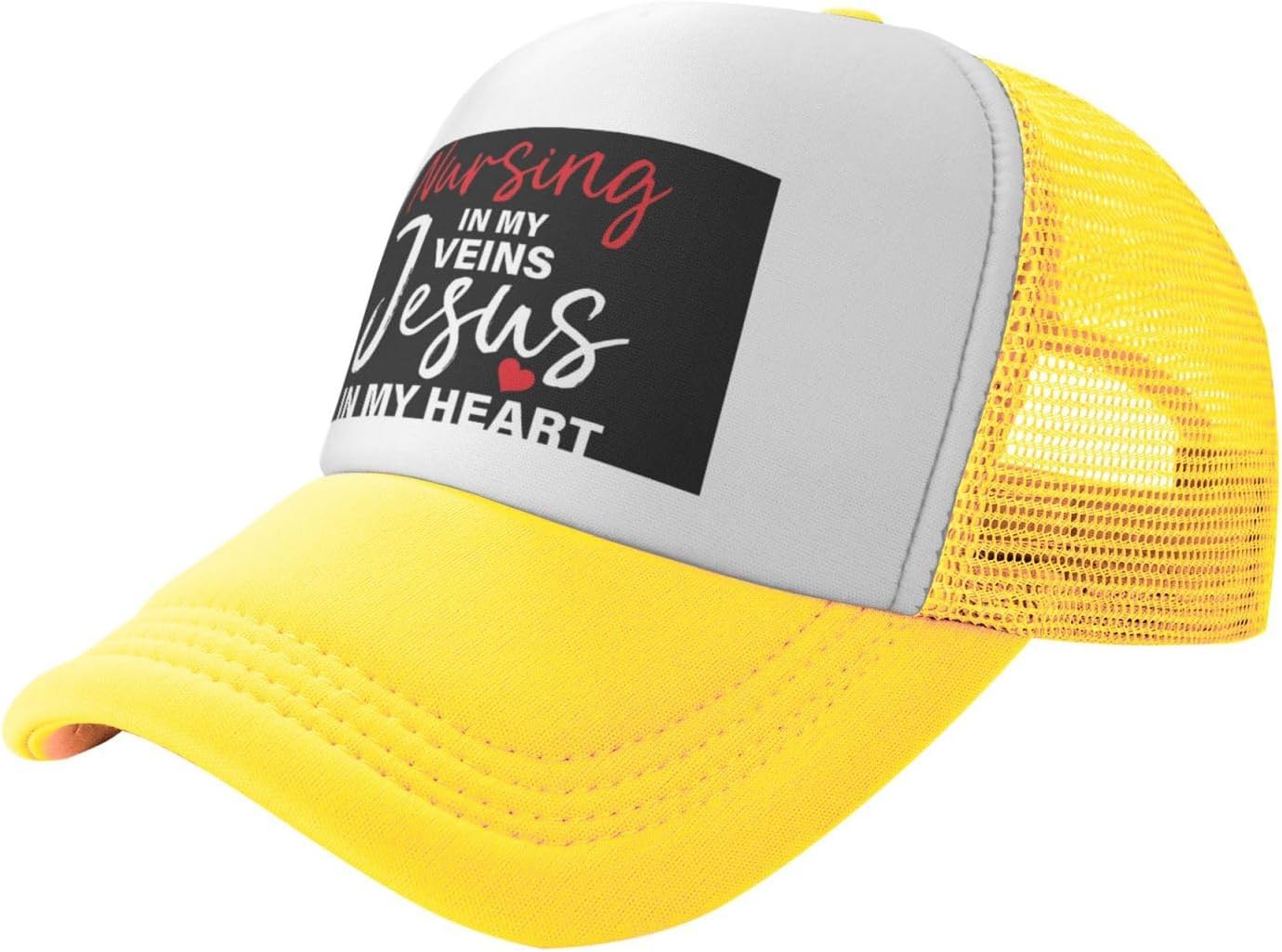 Nursing in My Veins Jesus in My Heart Outdoor Baseball Hat Adjustable ...