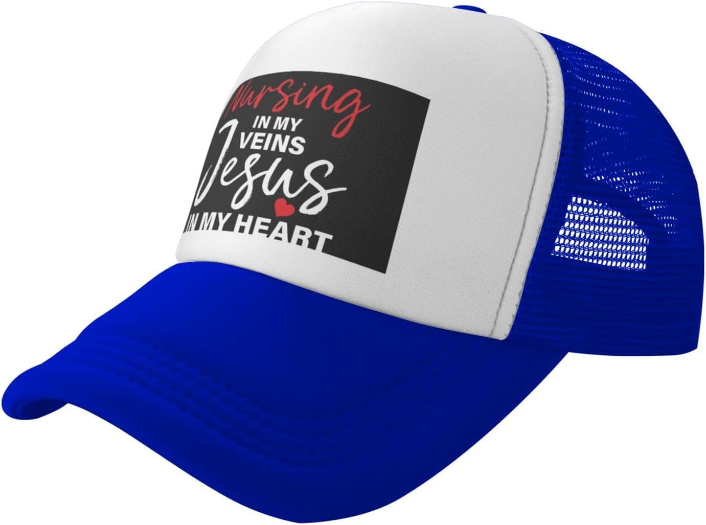 Nursing in My Veins Jesus in My Heart Outdoor Baseball Hat Adjustable ...
