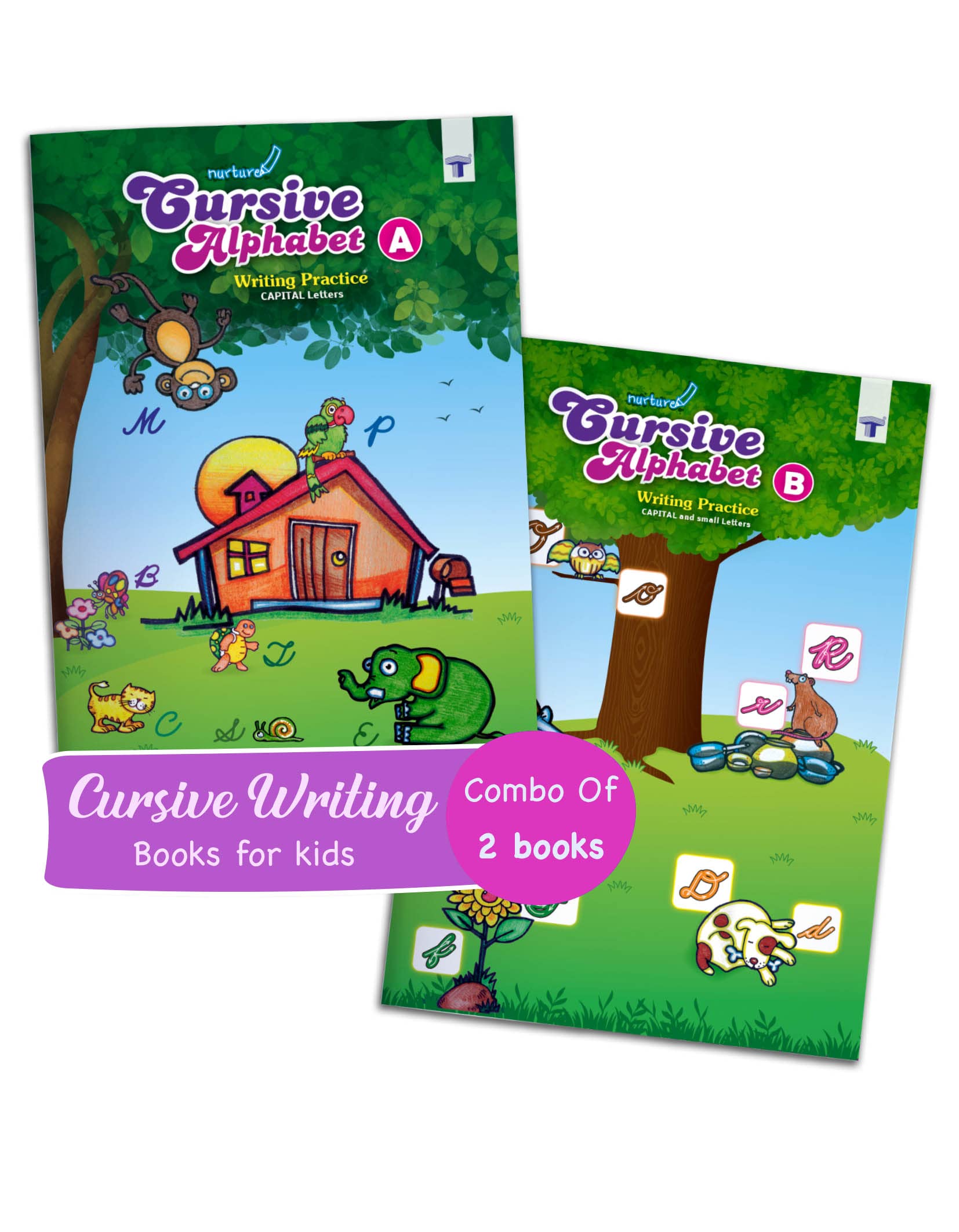 Nurture English Cursive Alphabet Practice Books for Kids | 5 to 8 Year ...