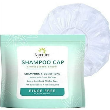No Rinse Shampoo Cap (5-Pack) - Microwave Free, Waterless Hair-Wash Cap ...