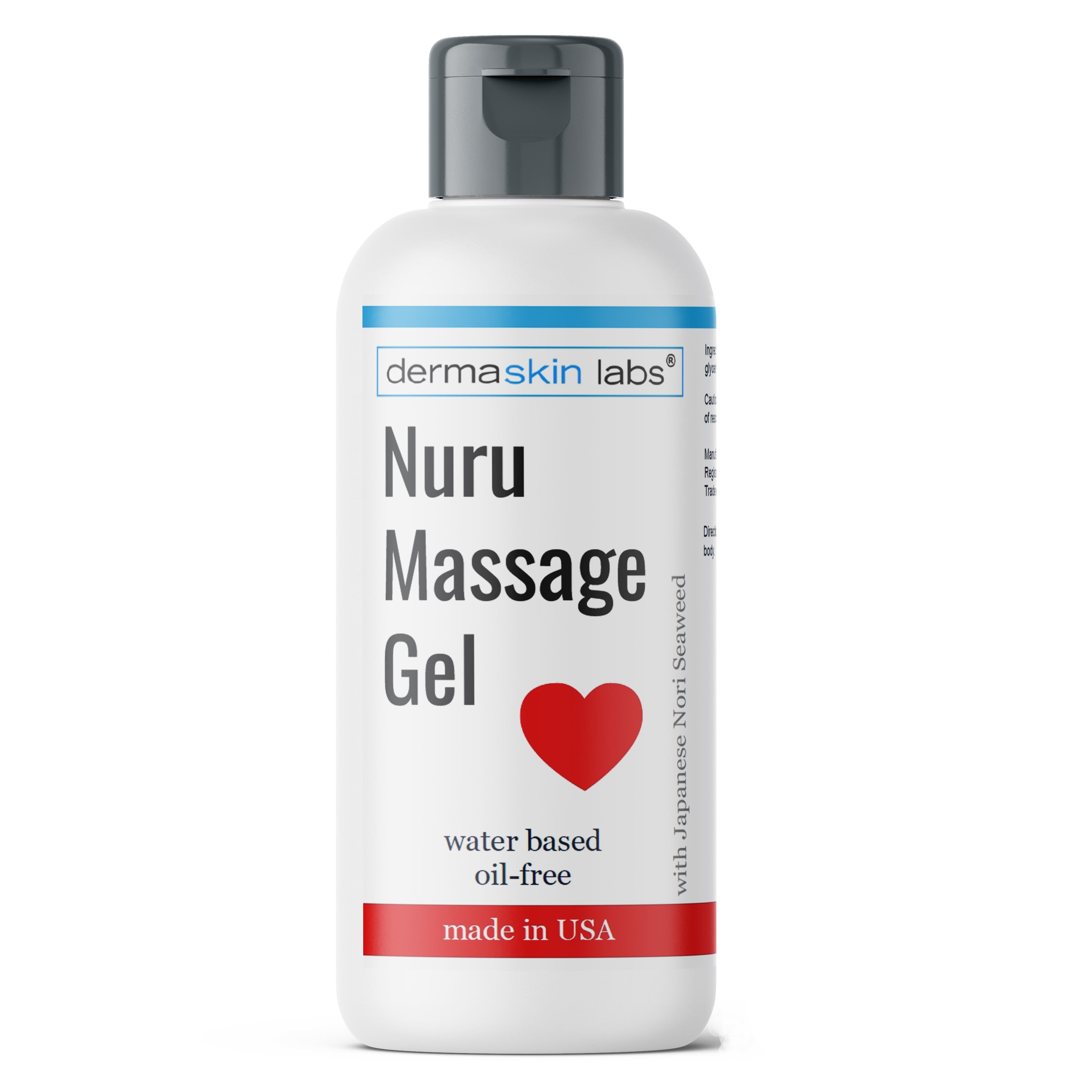 Nuru Massage Gel All Natural Water Based Non-Staining Non-Oily Super ...