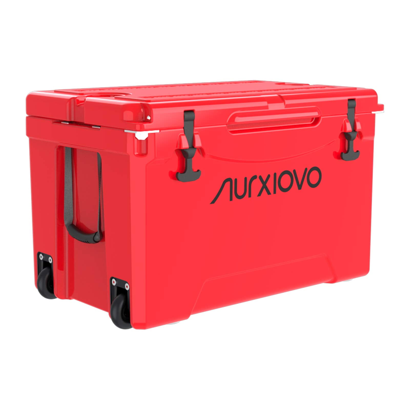 Nurxiovo 75 Quart Ice Cooler and Roto-Molded Ice Chest with Wheels ...