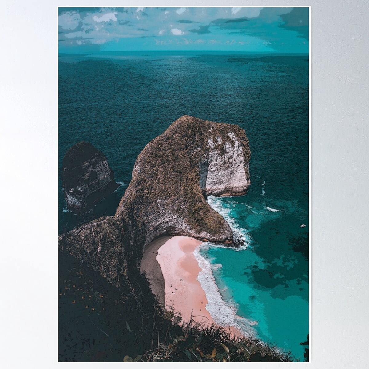 Nusa Penida Beach In Bali Indonesia Poster Wall Art, Modern Wall Decor ...