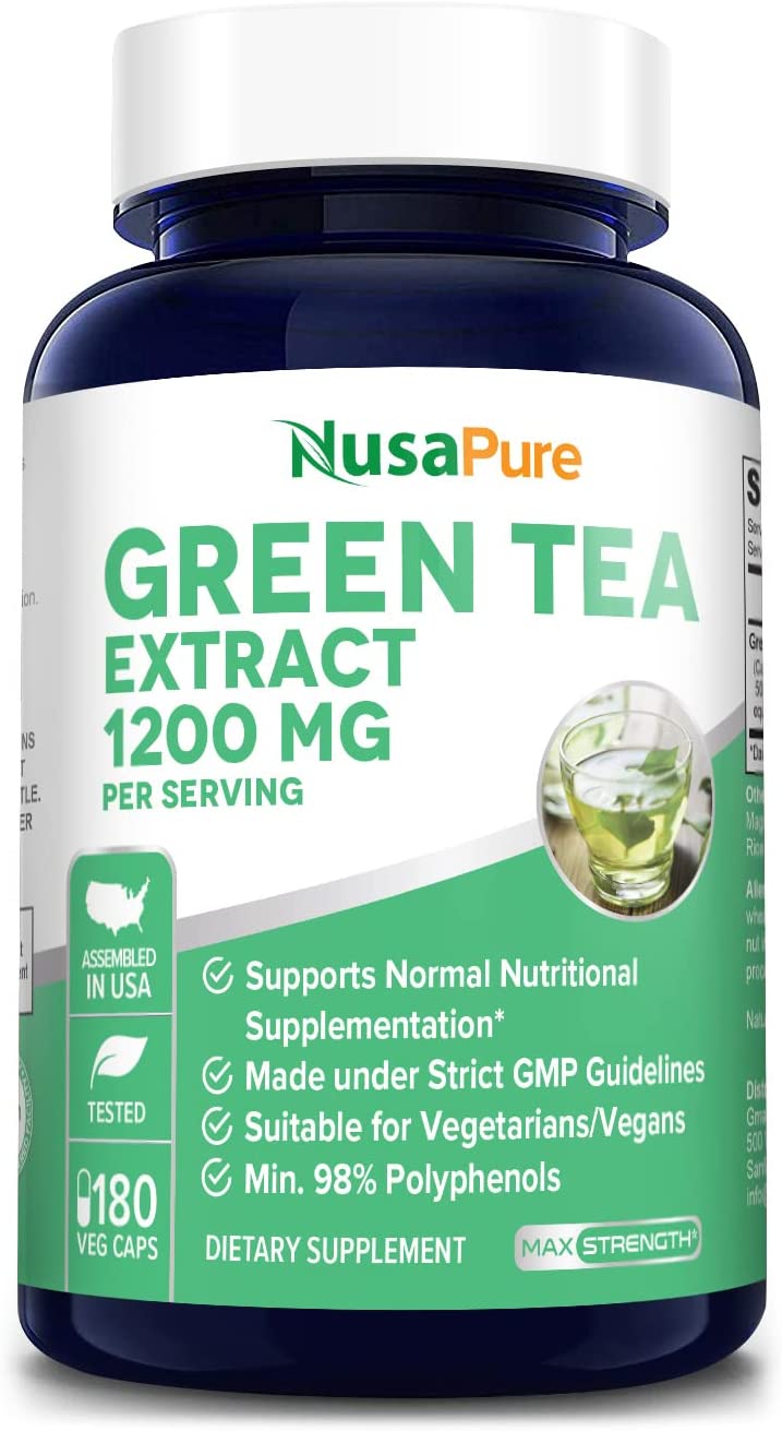 Solaray Green Tea Extract 500 mg - 30 Vegetarian Capsules - Walmart.com
