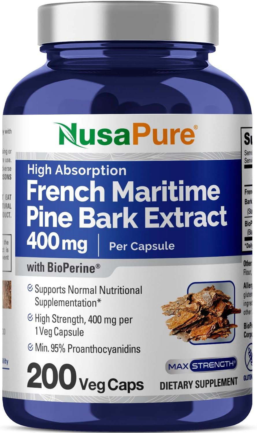 Amazing Formulas Pine Bark Extract 100 Mg 60 VCaps - Walmart.com