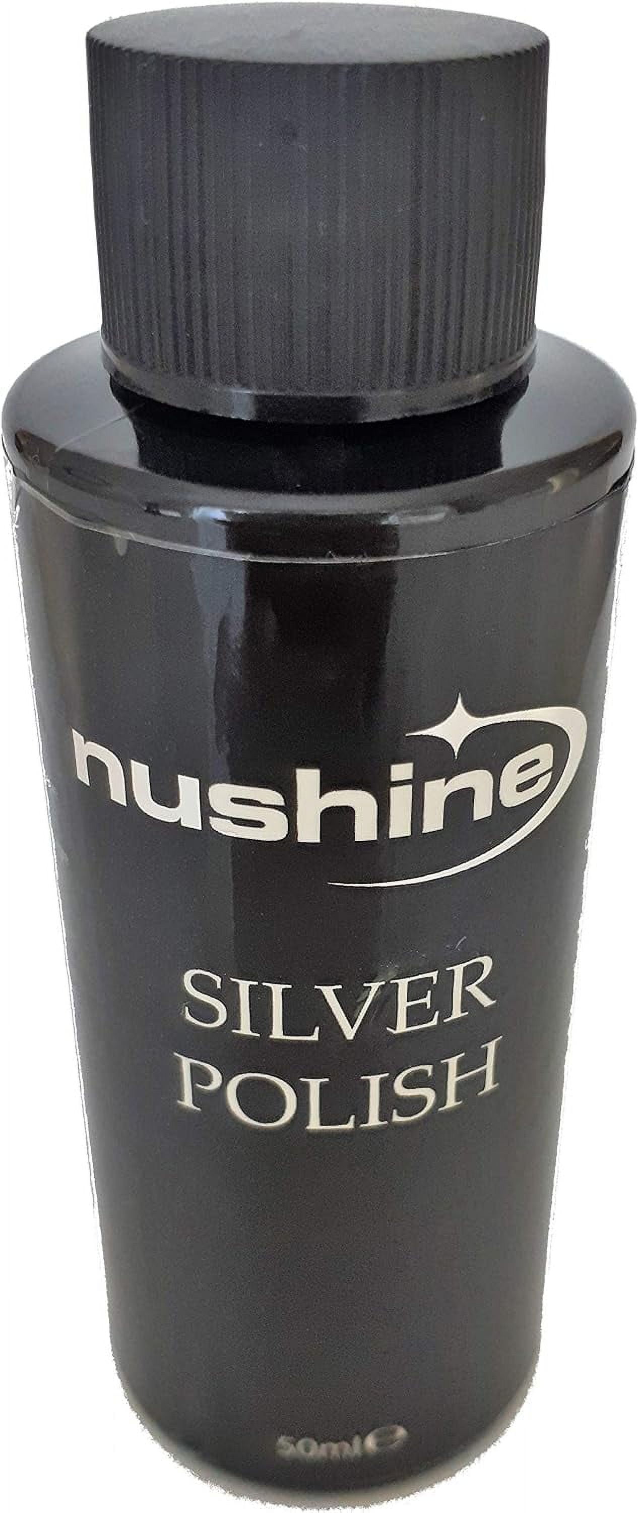 Nushine Silver Polish 1.7 Oz- ecofriendly Formula removes Heavy Tarnish ...