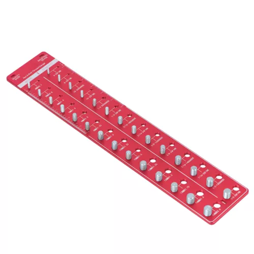 Nut And Bolt Thread Checker 28 Thread Identifier Gauge Inch And Metric ...