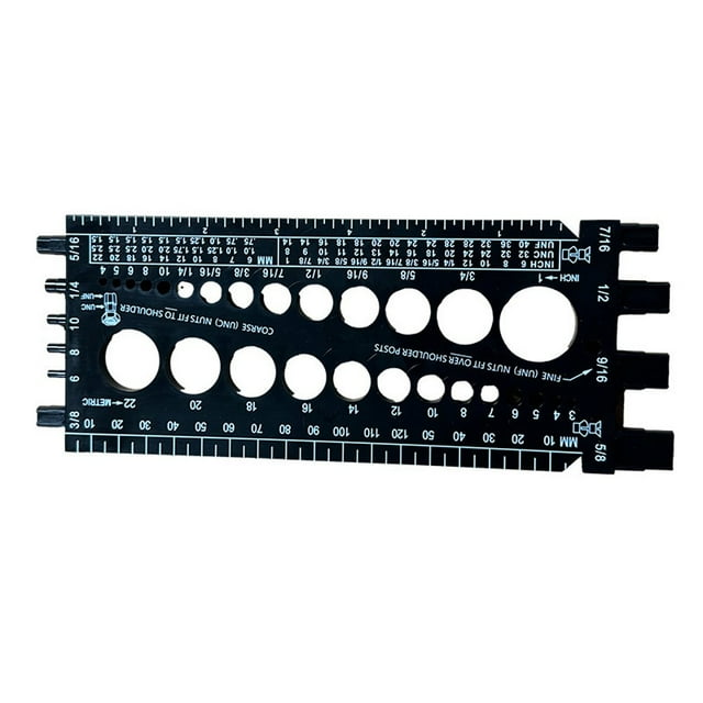 Nut And Drill Bit Thread Screws Measuring Tool Metric Imperials Gauge ...