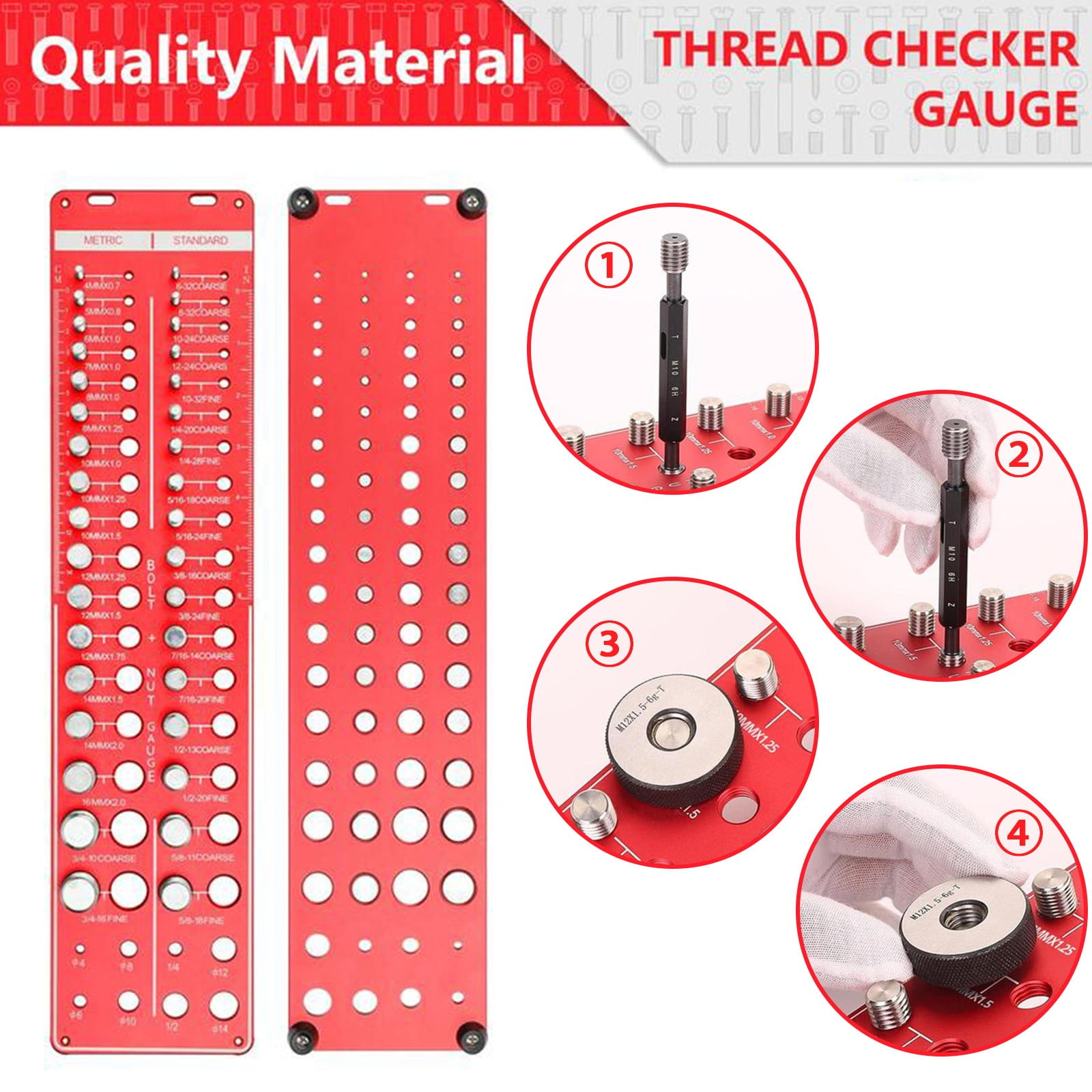 Thread Checker, 34 Threadis Checker, Bolt Size And Threadis Checker ...