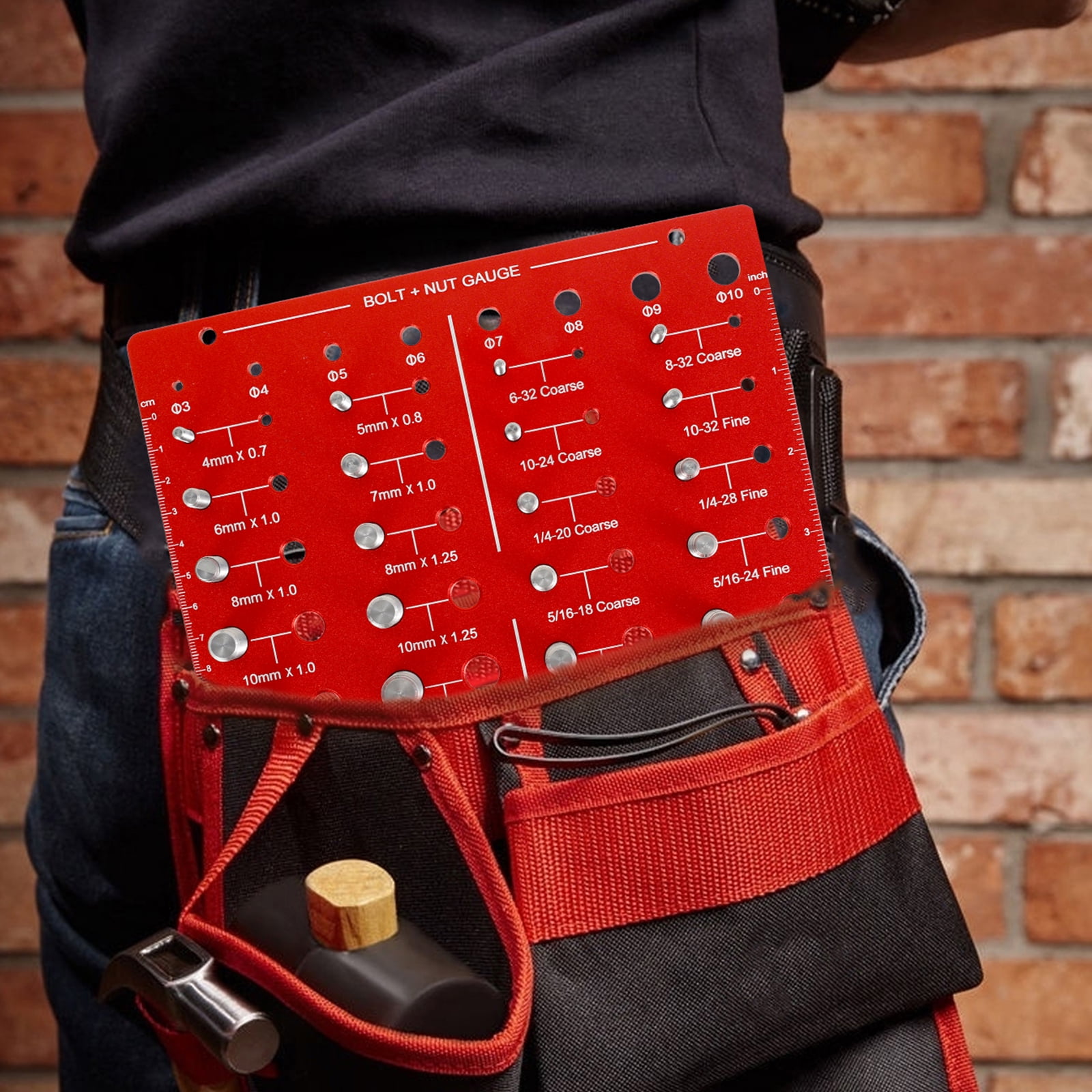 Nut and Bolt Thread Checker 44 Thread Sizes Checker Aluminum Alloy ...