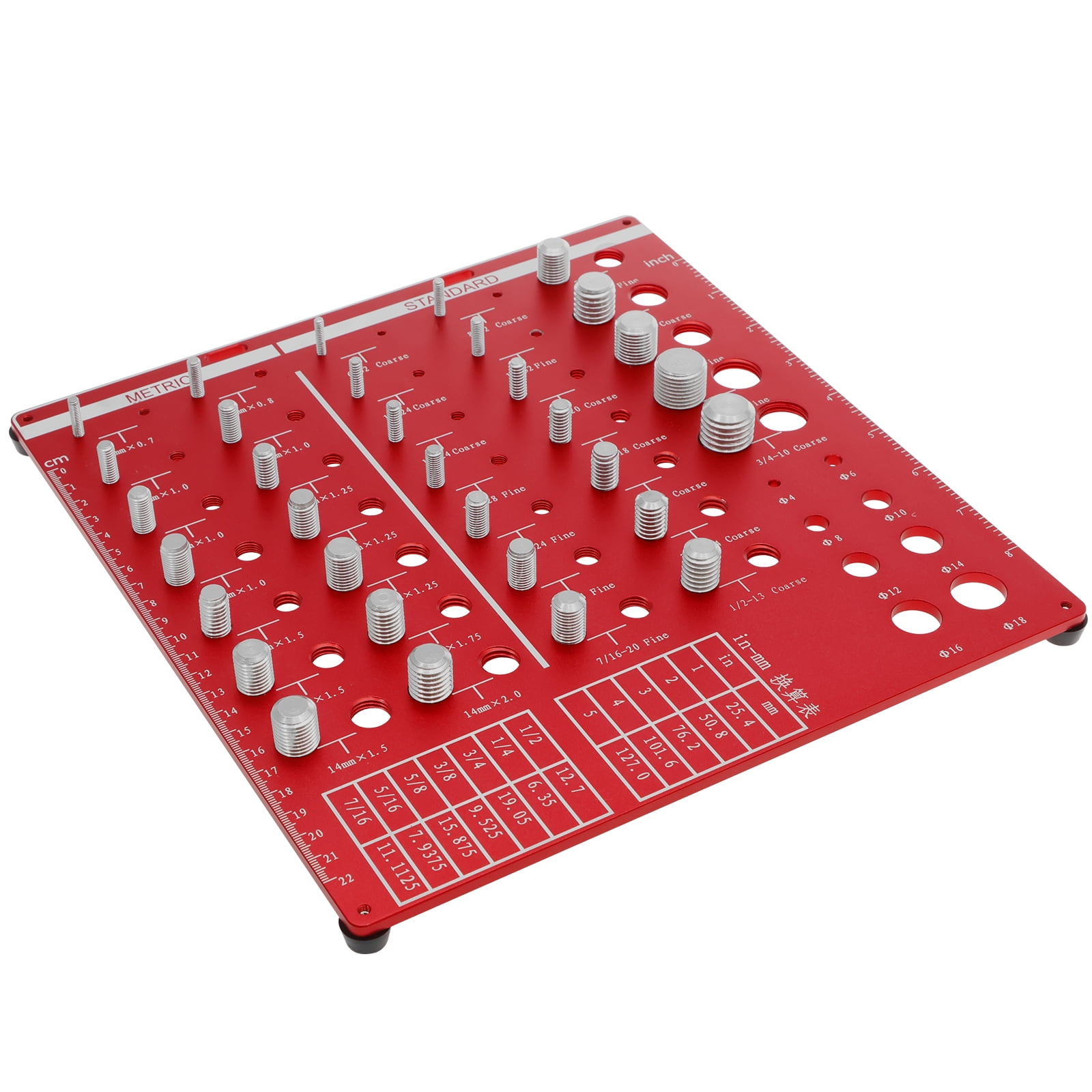 Nut and Bolt Thread Checker Solid Reusable Screw Size and Thread Gauge ...