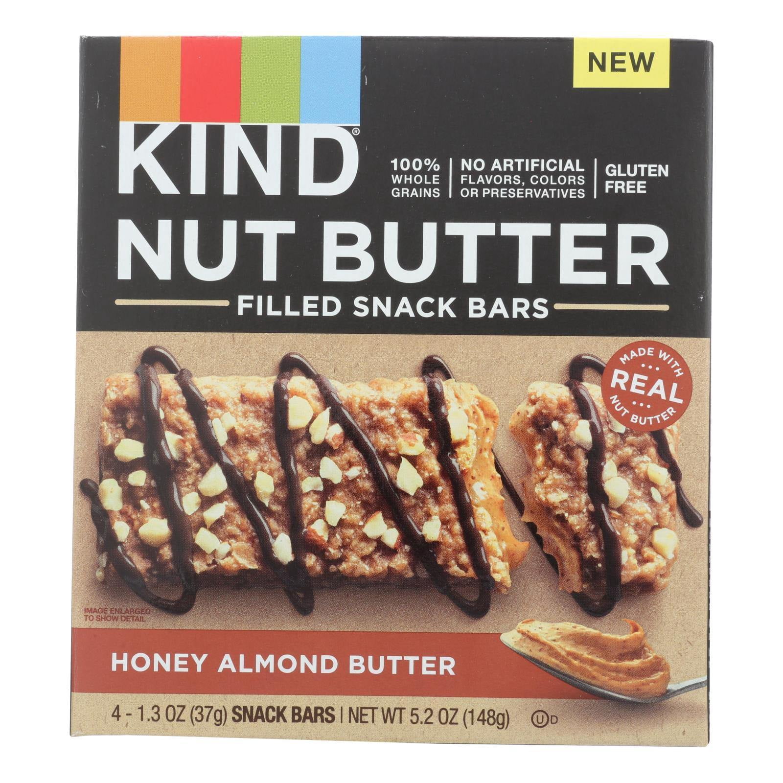 Nut Butter Filled Snack Bars, Honey Almond Butter, 1.3 Oz, 4/pack ...