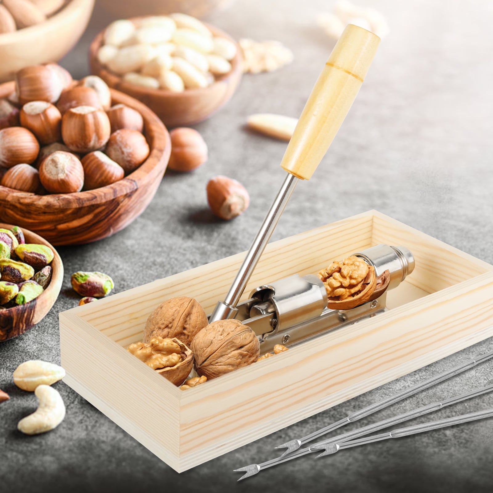 Nut Crackers Pecan Cracker Heavy Nut Cracking Tool Easy to Use Walnut ...