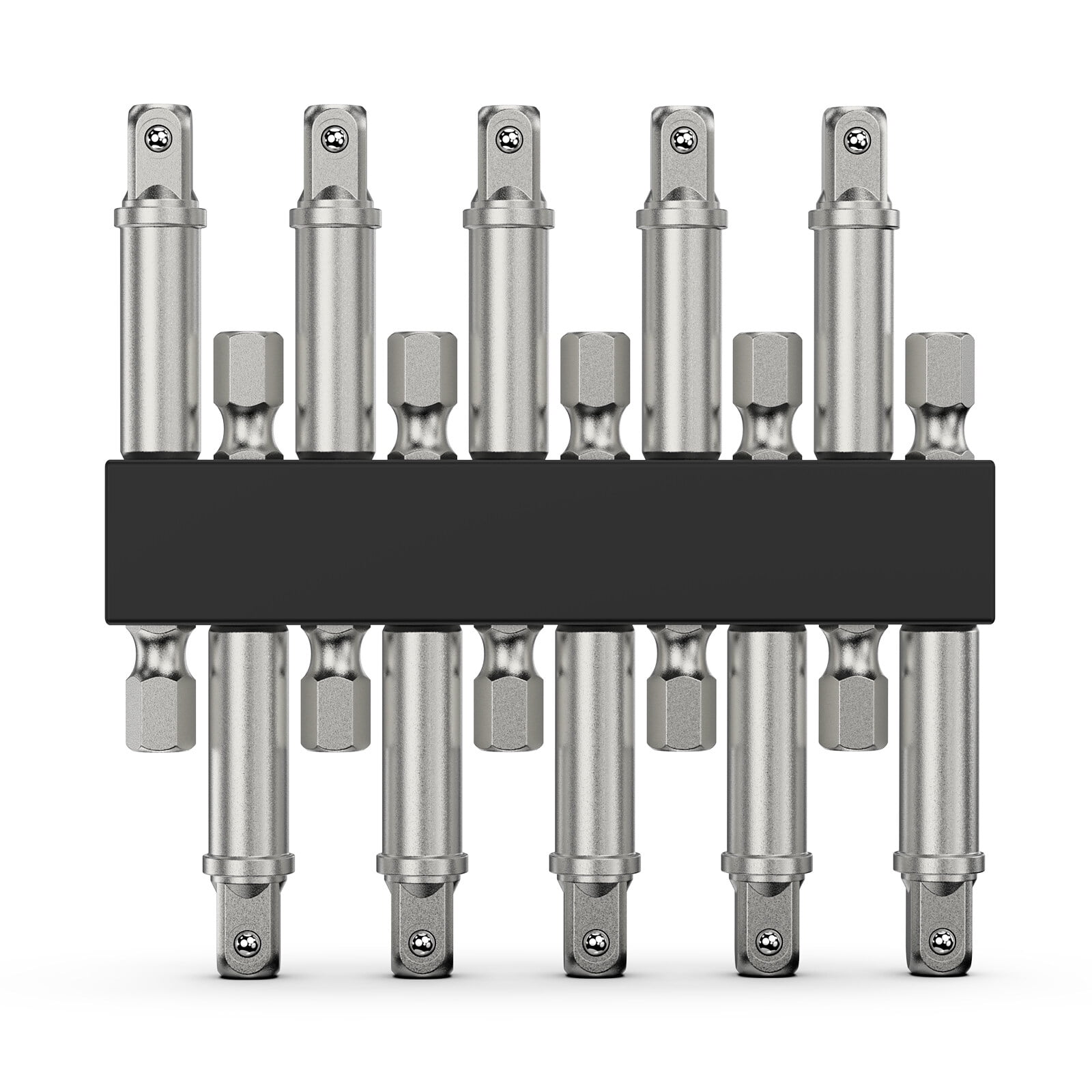 Nut Driver Set, Impact Grade Socket Adapter Set, 10-PCS Drill Bit ...