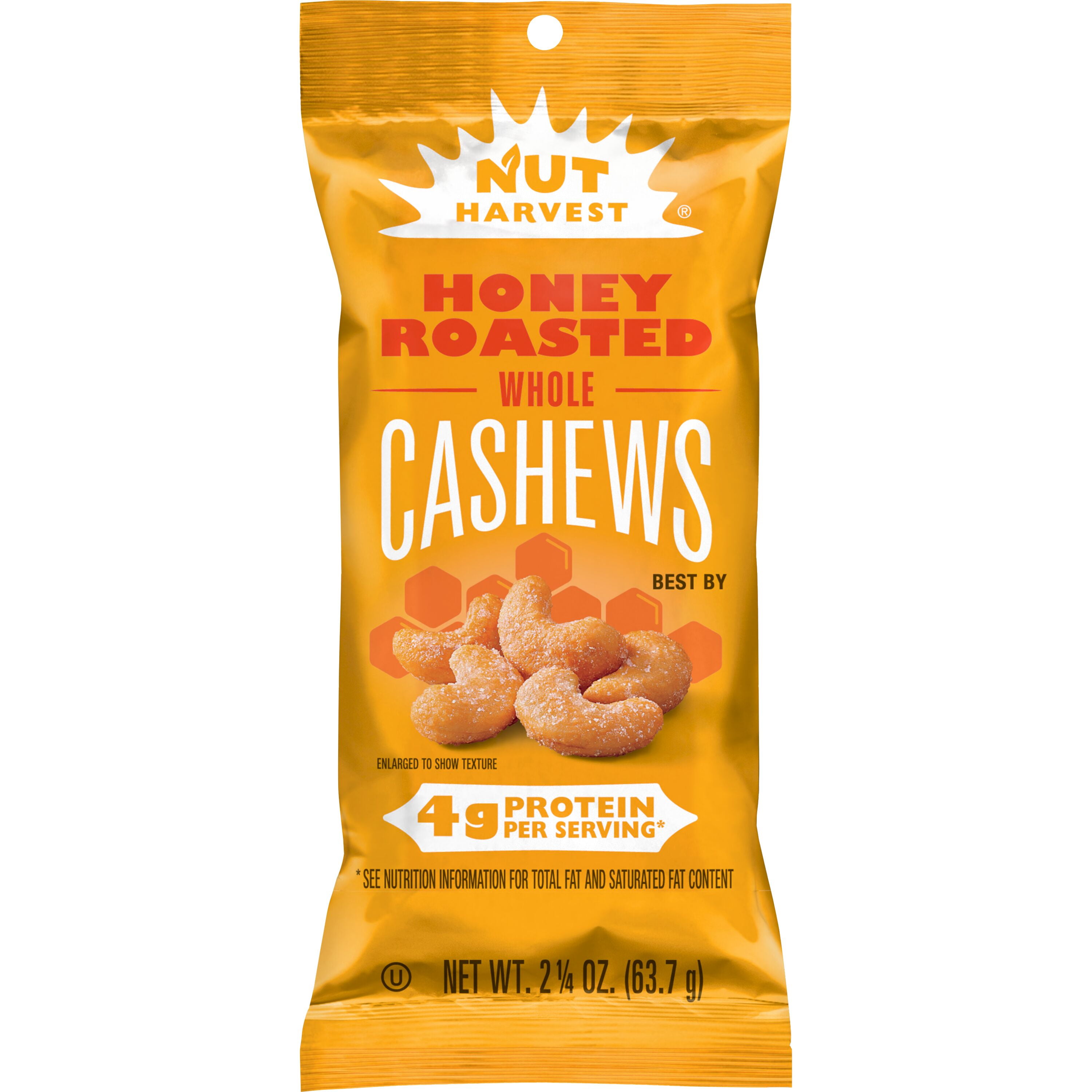 Nut Harvest Honey Roasted Cashews, 2.25 oz - Walmart.com