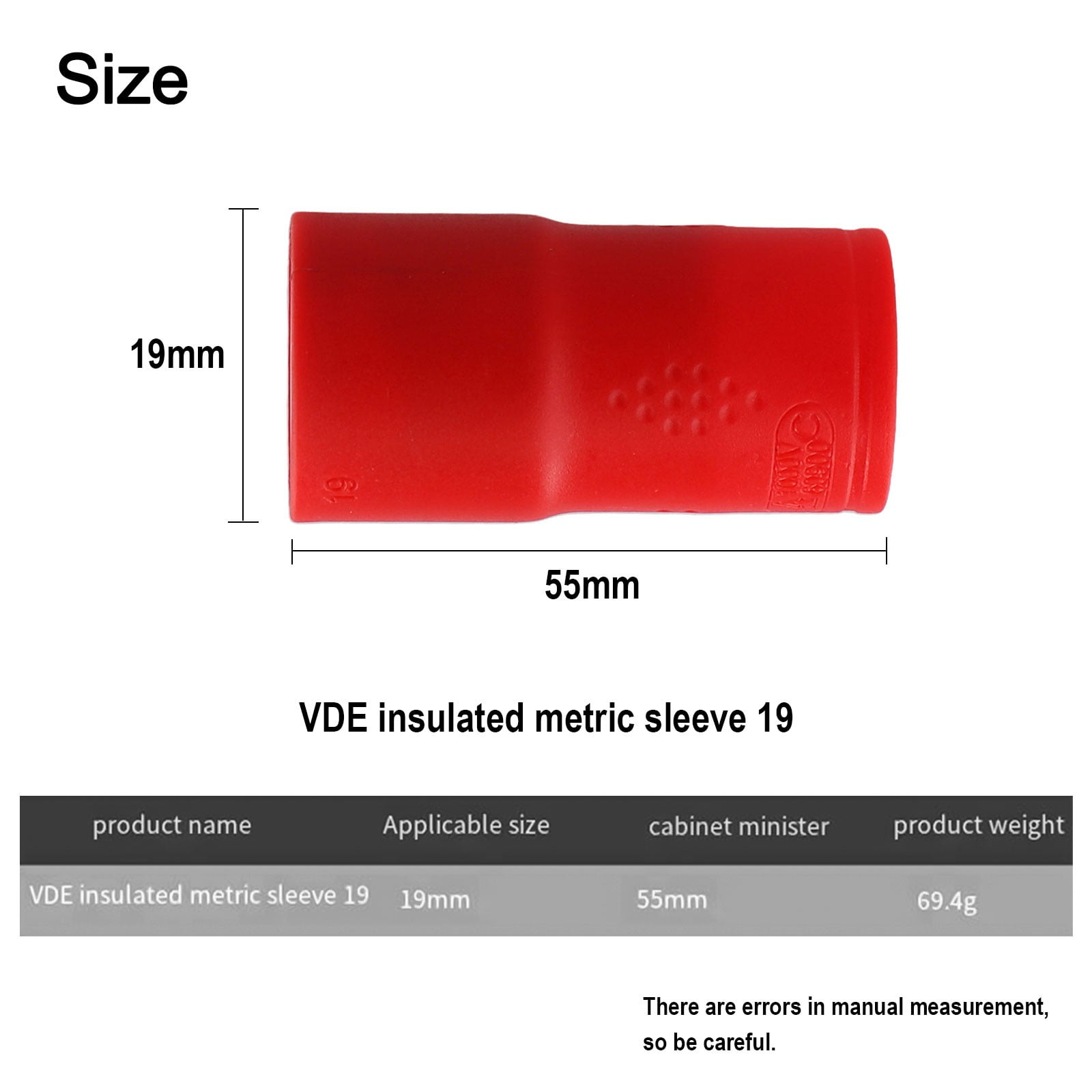 Nut Insulated Socket Wrench 3/8 Ratchet Head Connector Hexagon 1000V ...