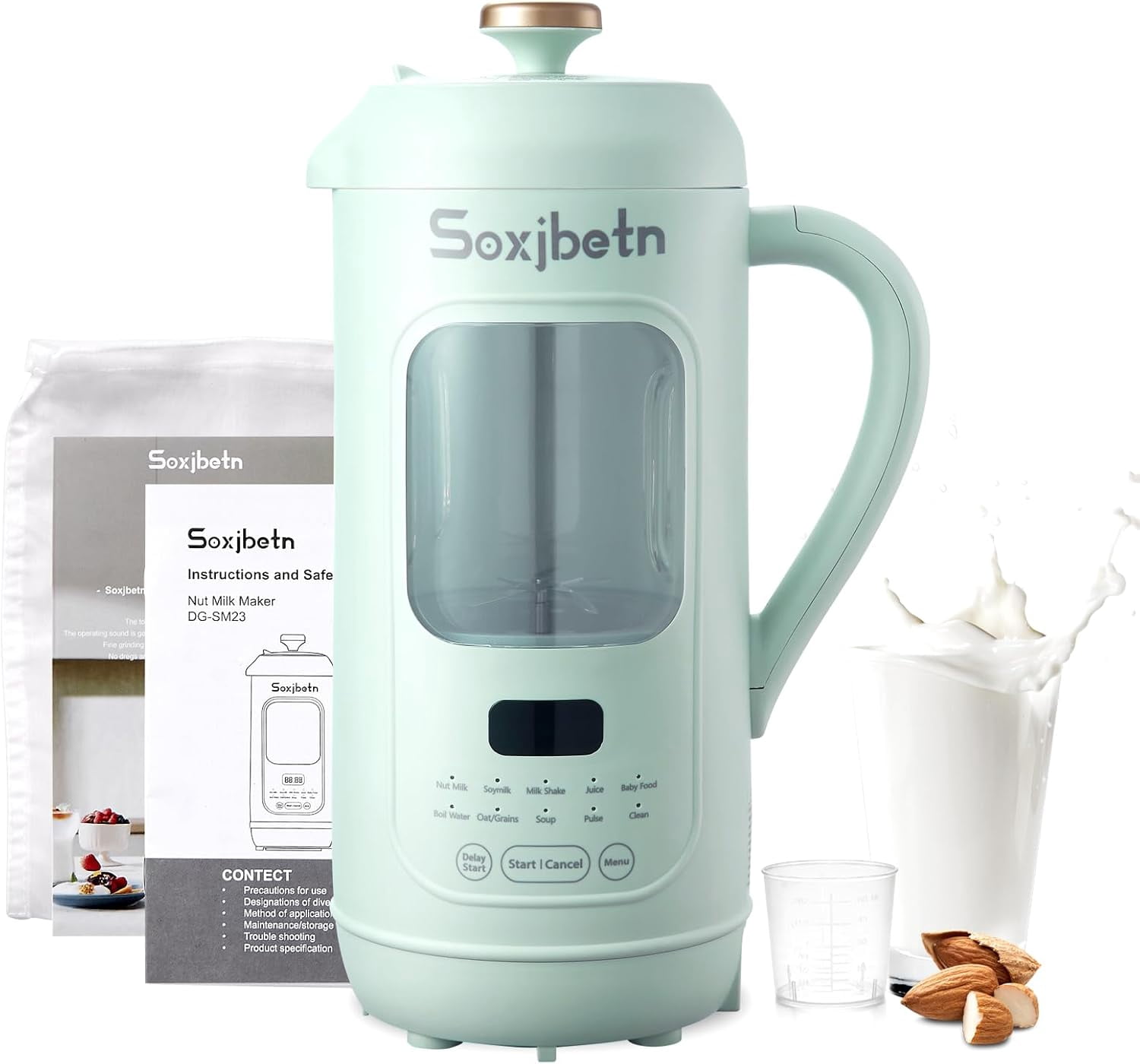 Nut Milk Maker & Multi-Function Blender - 1L Large Capacity, Self ...