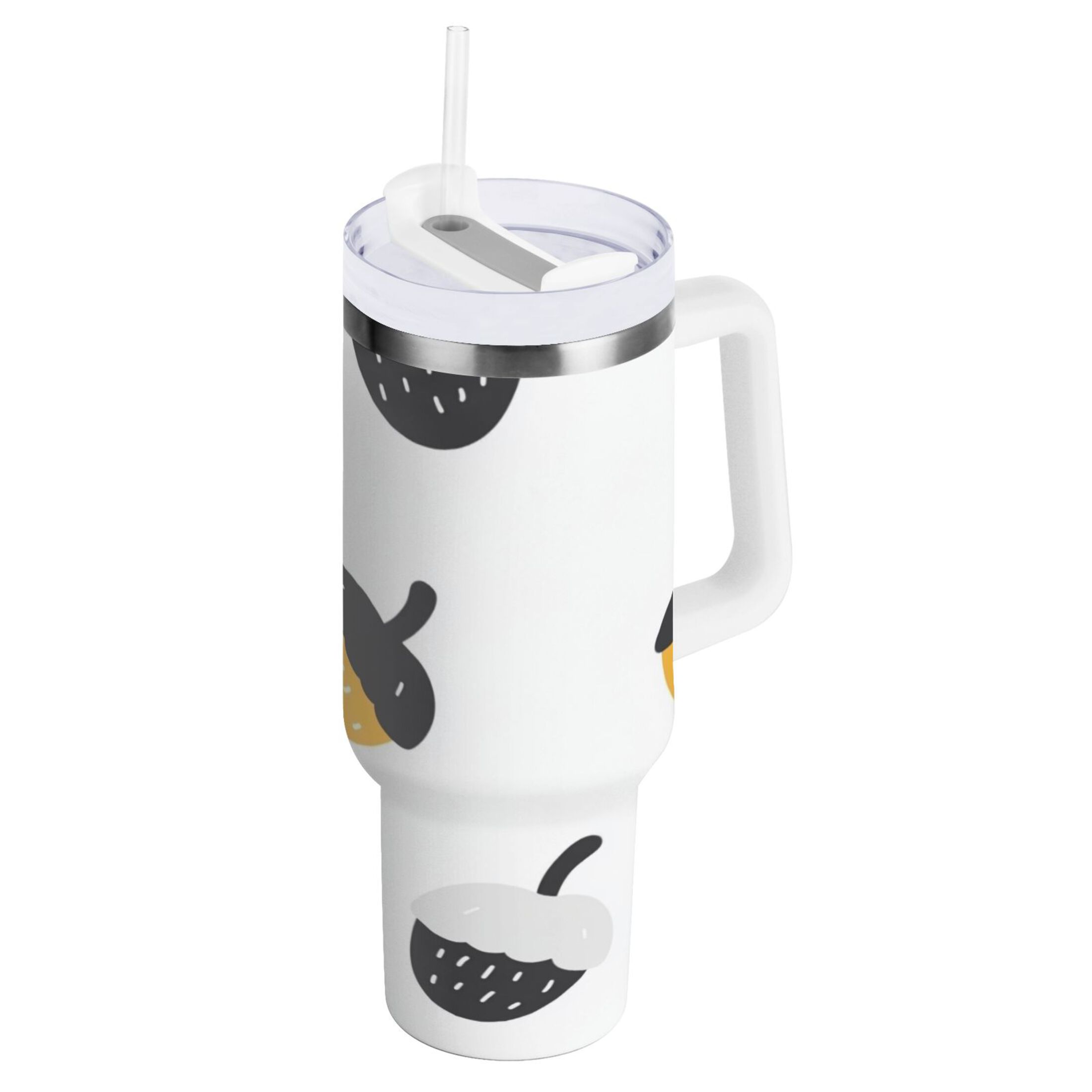 Nut Pattern Water Bottles 30oz Insulated Tumblers Double-Walled ...
