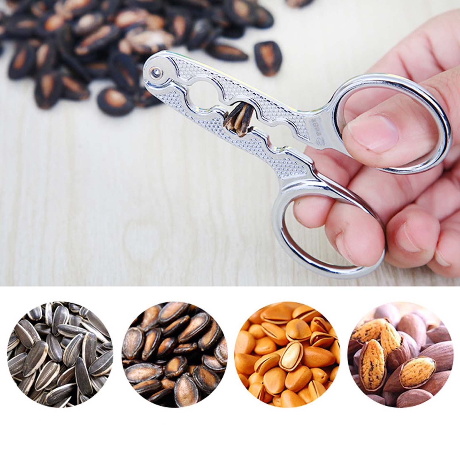 Nut Pliers, Seed Extractor Tool, Stainless Steel, Non-slip Grips ...