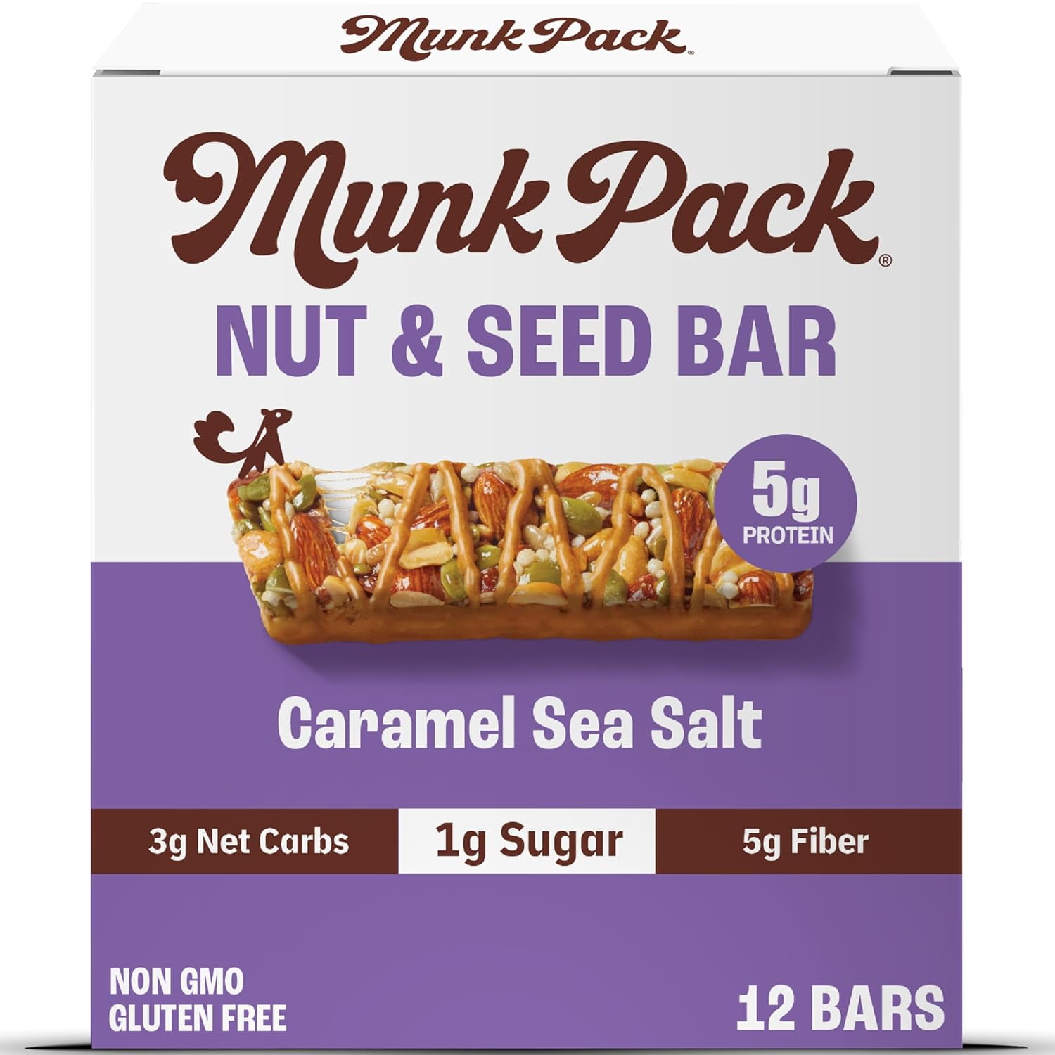 Nut & Seed Snack Bars - 5g Protein, 1g Sugar, 3g Net Carbs, Low Sugar ...