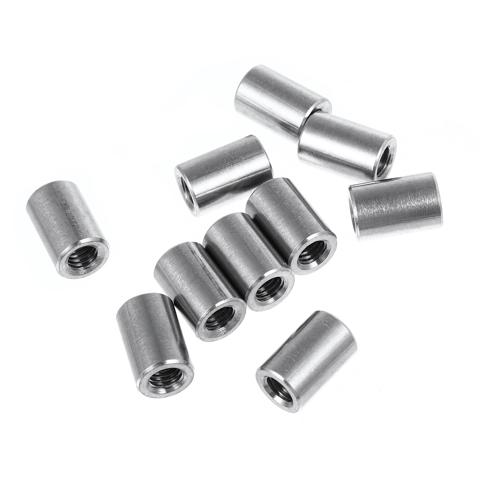 Nut Threaded Rod Connecting Nuts Lamp Stainless Connector Cylindrical ...
