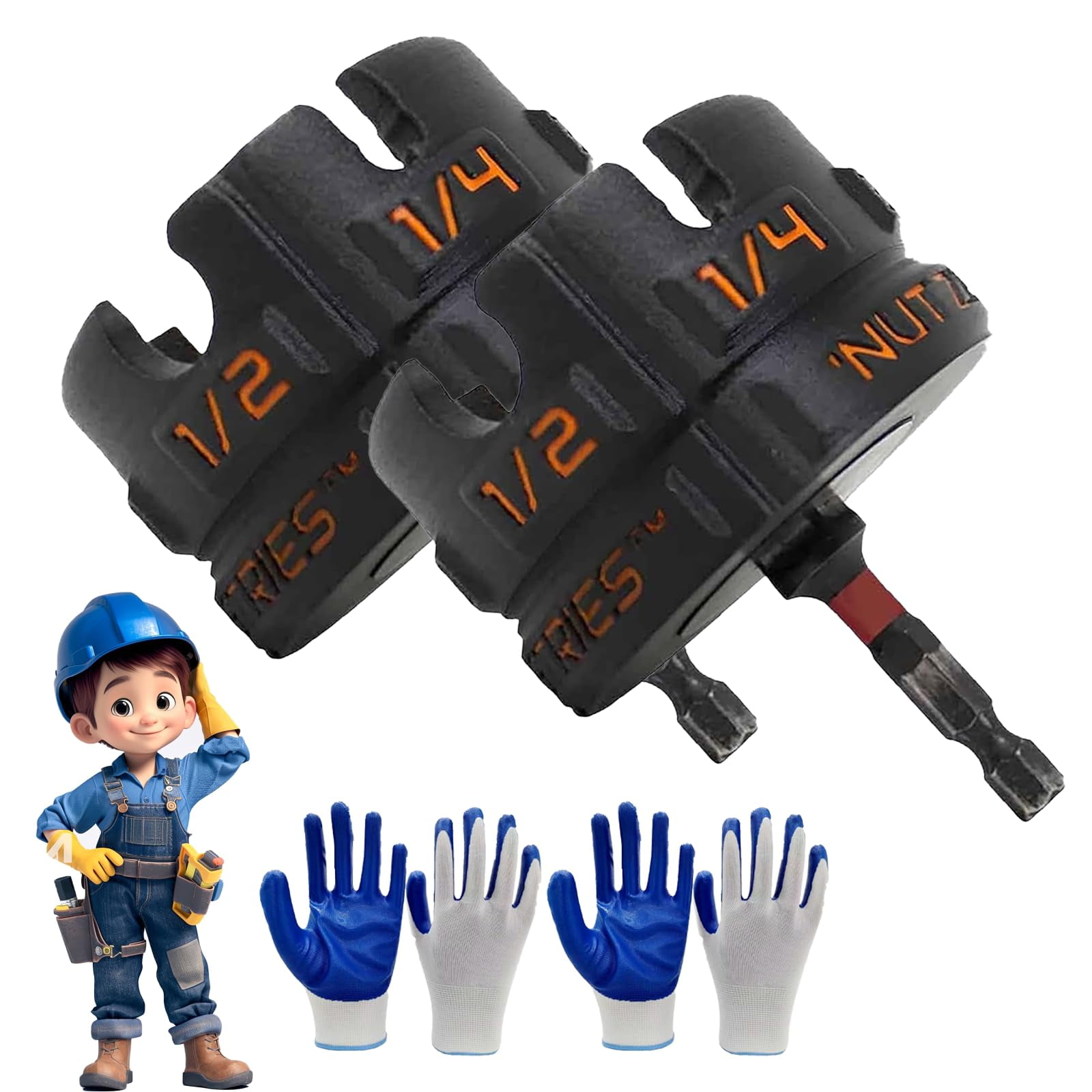 Nut Zipper Drill Attachment for Fast Nut and Bolt Removal, Nut Drill ...