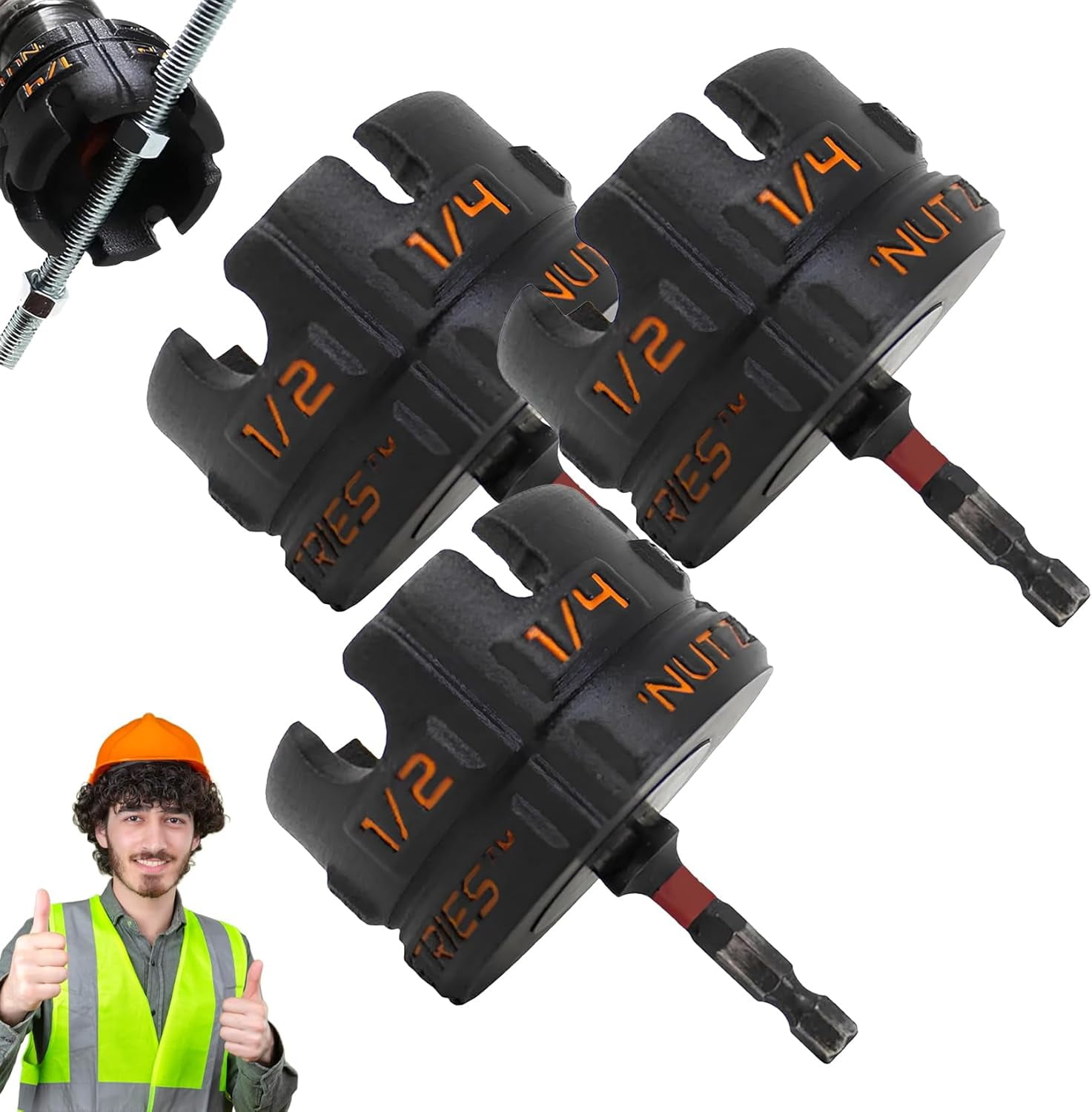 Nut Zipper Drill Attachment for Fast Nut & Bolt Removal, Nut Zipper ...