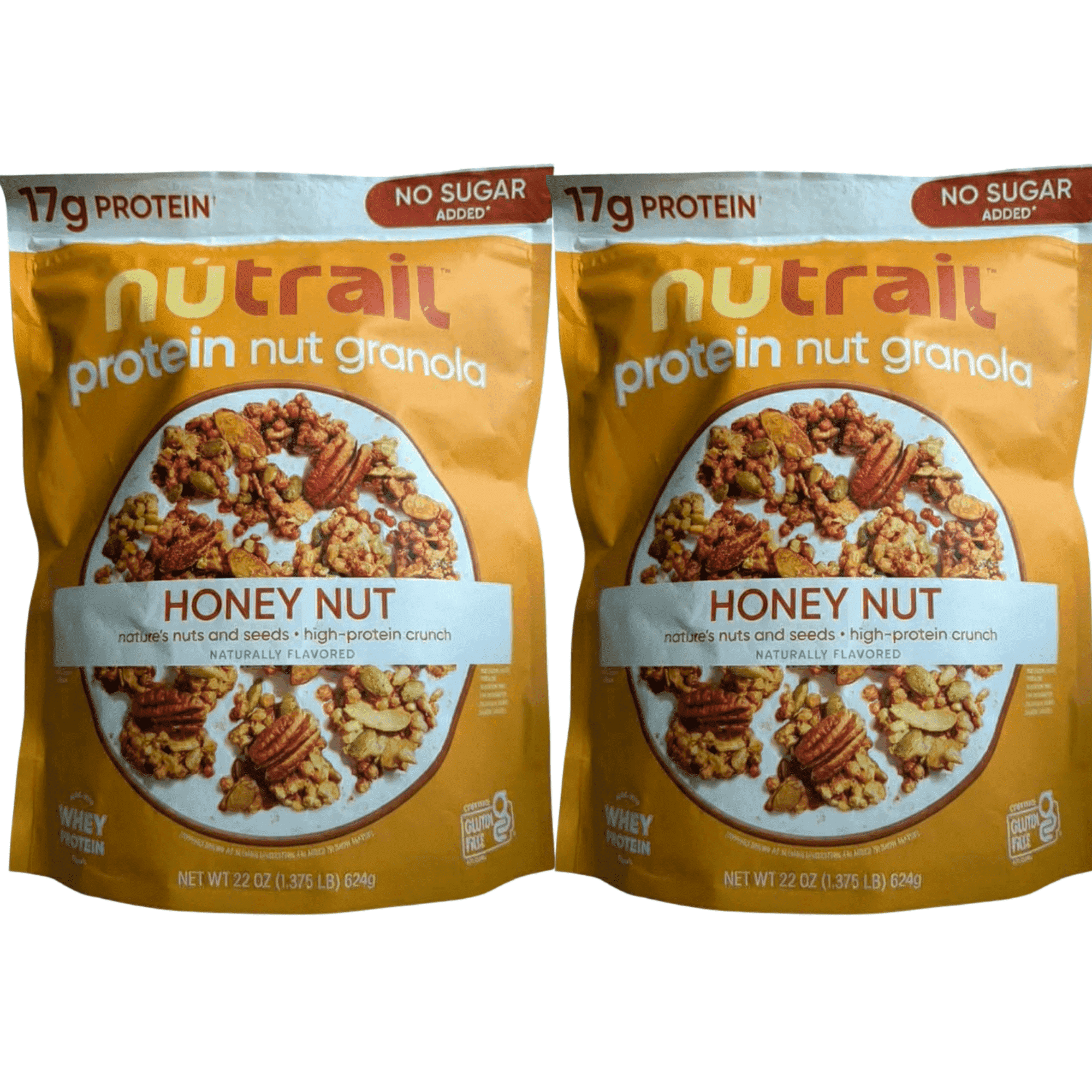 NutRail Protein Nut Granola Honey Nut 22 oz – High Protein, No Sugar ...