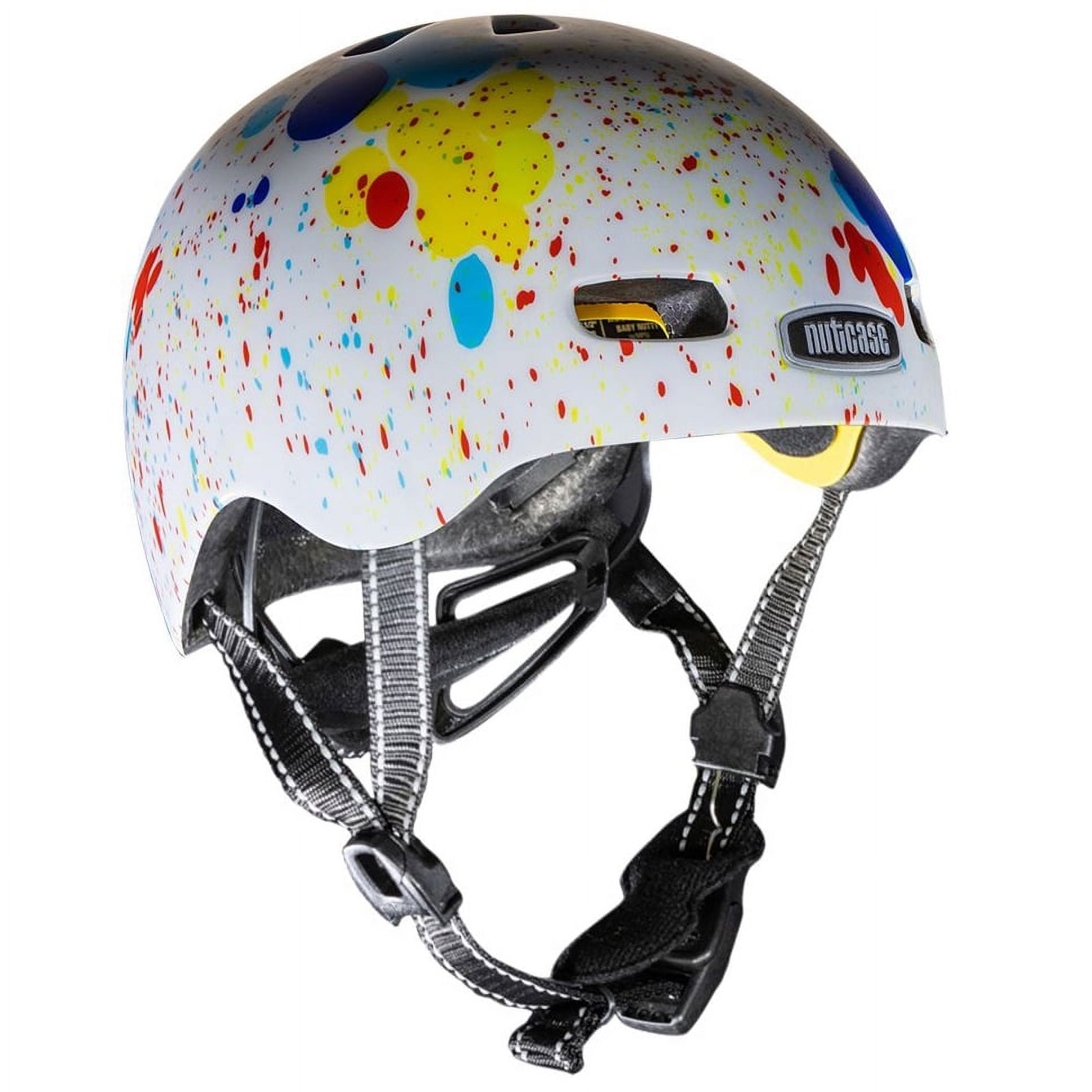 Nutcase Baby Nutty MIPS Safety Helmet for Kids, White with Multi ...
