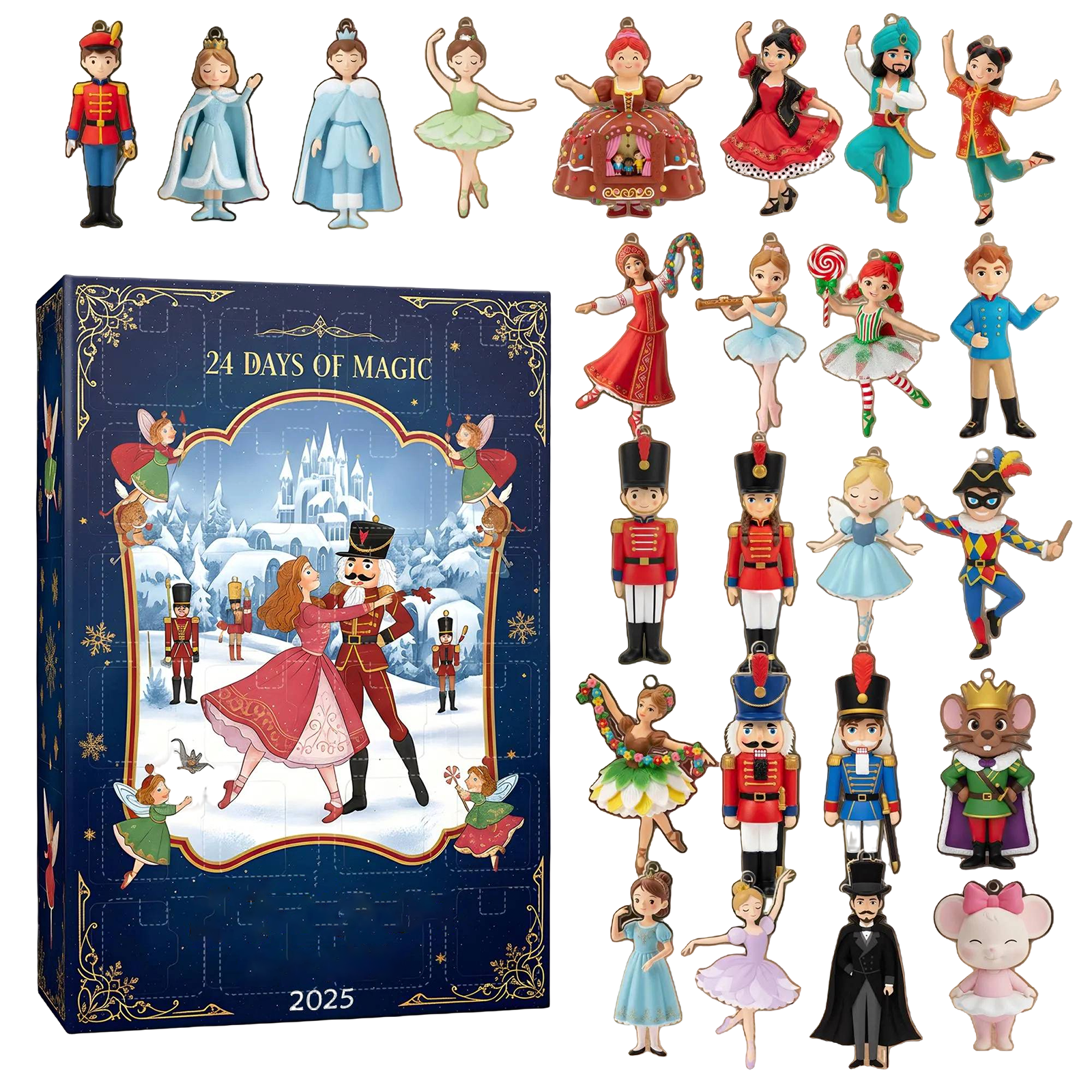 Nutcracker Ballet Advent Calendar 2025, 24 Days Christmas Countdown ...