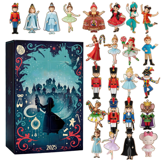 Nutcracker Ballet Advent Calendar 2025, 24 Days Xmas Countdown with ...