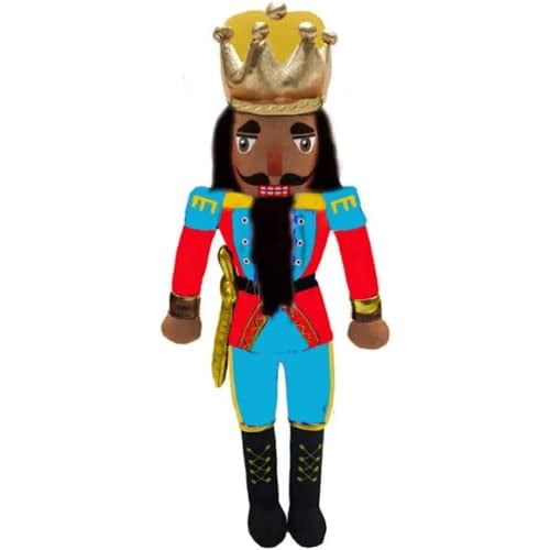 Nutcracker Ballet Gifts, Plush Nutcracker Doll, African American King Christmas Ornaments, Soft ...