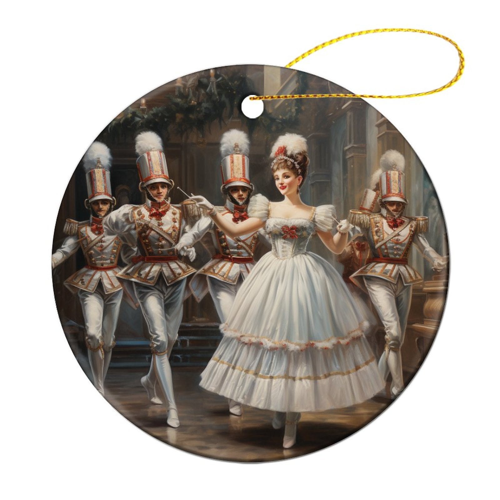 The Nutcracker Ballet Oil Painting Christmas Ornament Nutcracker Ballet ...
