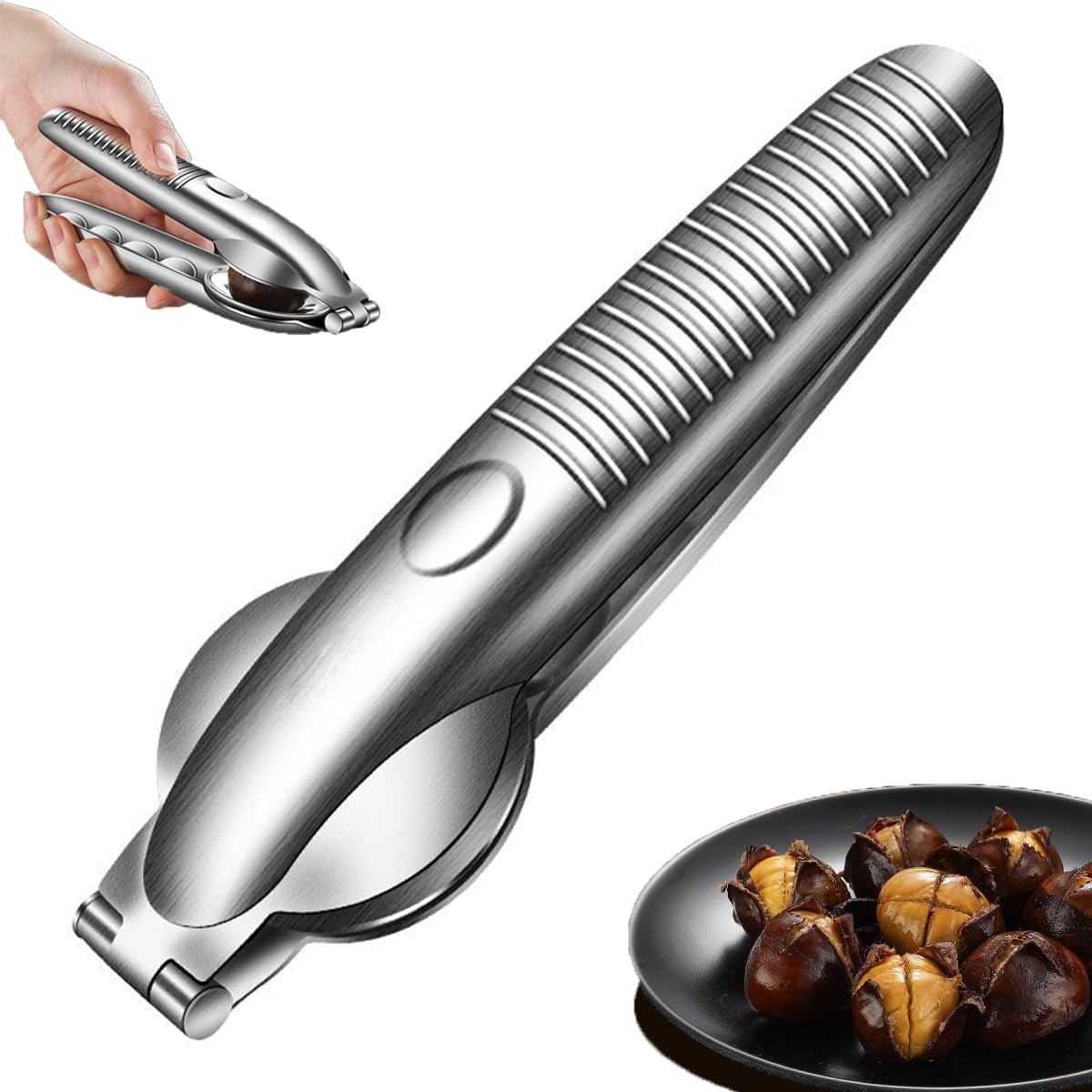 Nutcracker Chestnut Opener, 304 Stainless Steel Chestnut Cutter Tool ...