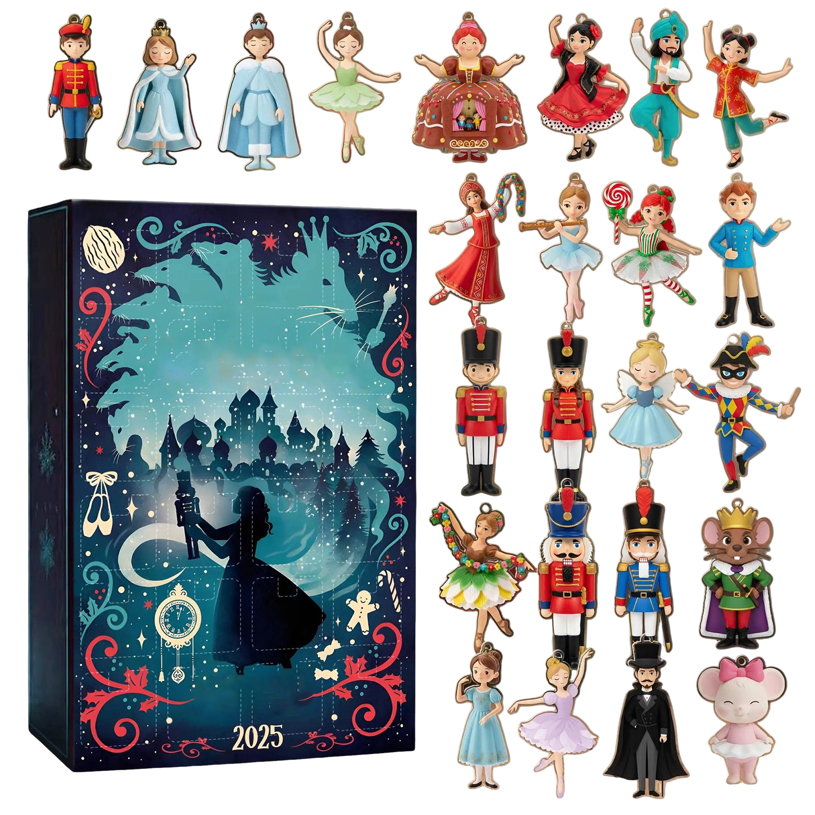 Nutcracker Christmas Advent Calendar Blind Box, Christmas Countdown ...