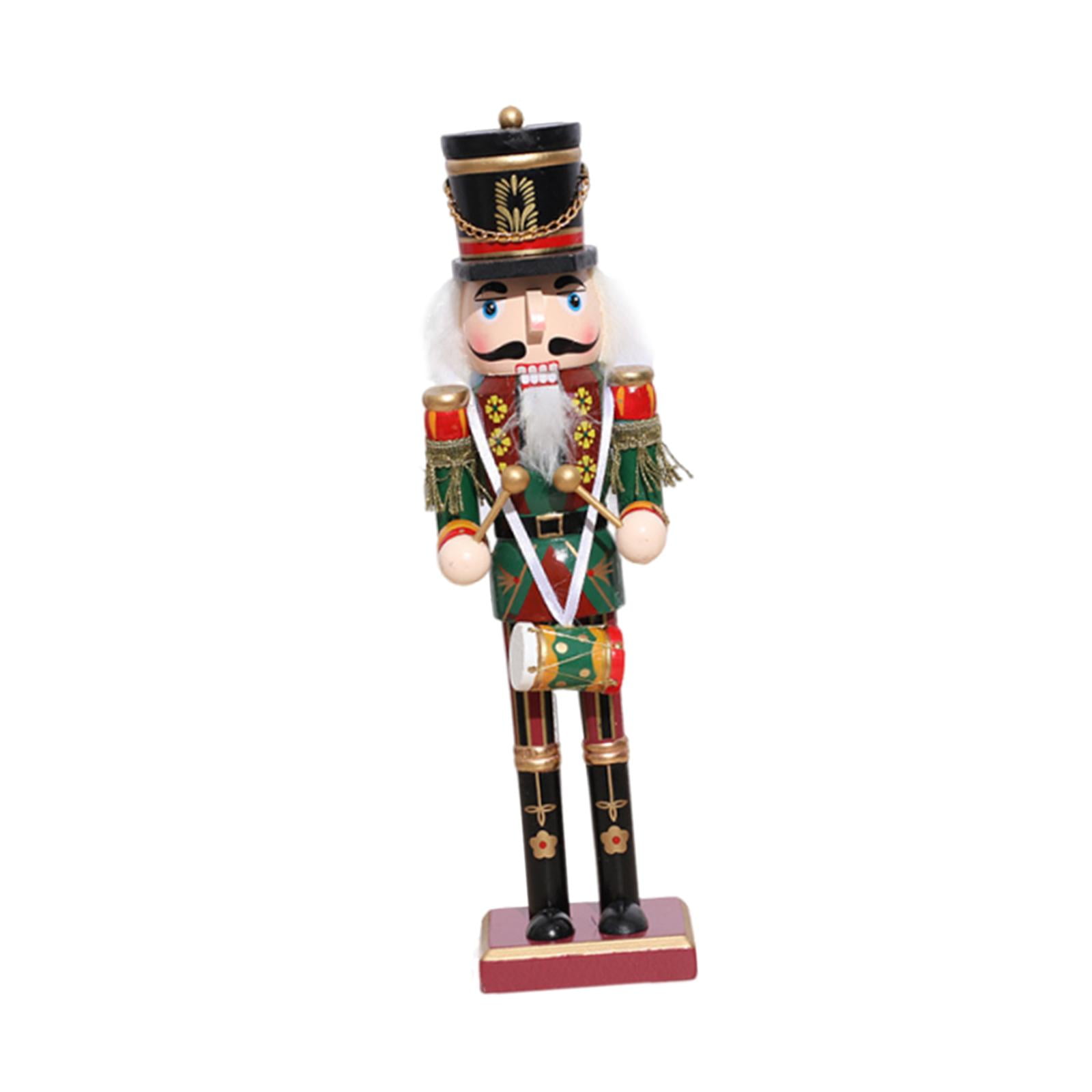 Nutcracker Figurine Ornament Centerpiece Wood Construction for Holiday ...
