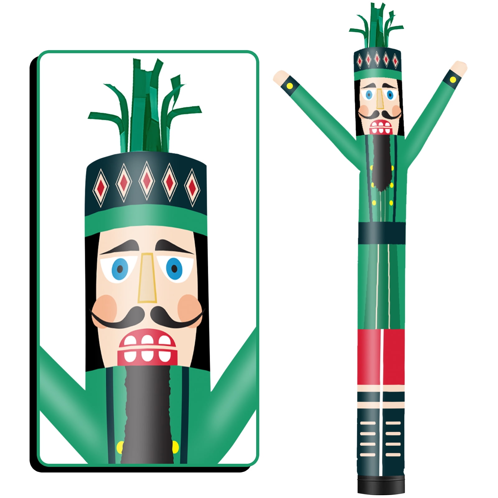 Nutcracker Inflatable Tube Man Wacky Wavy Dancing Guy for Outdoor ...