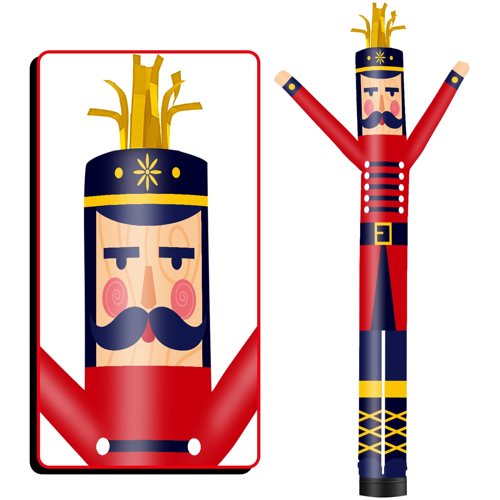 Nutcracker Inflatable Tube Man Wacky Wavy Dancing Guy for Outdoor ...